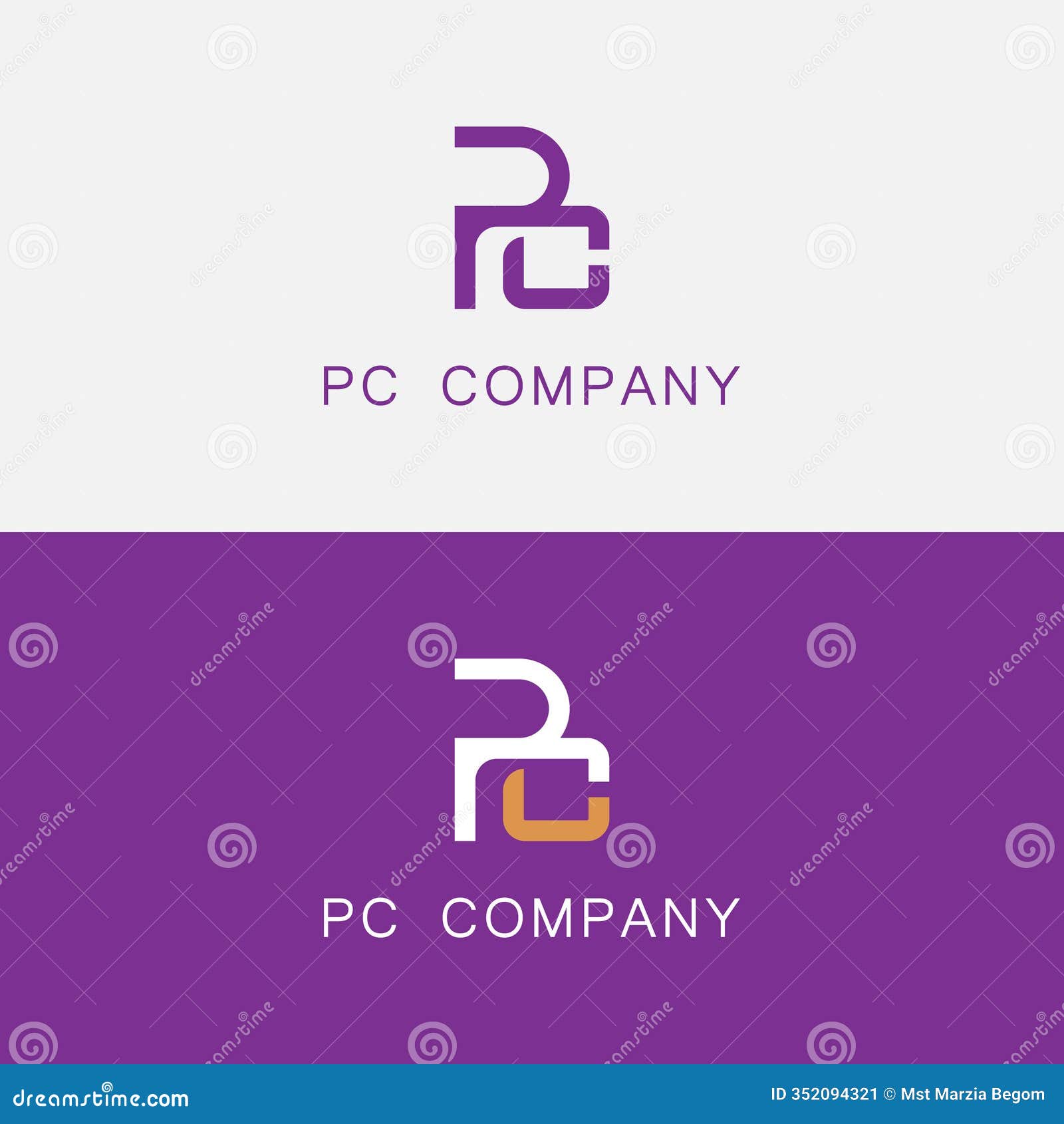 Letter PC, Logo Icon Monogram Design. PC Letter Initial Logo Design ...