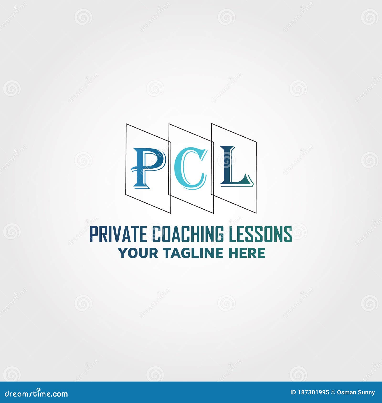 Letter PCL Vector Logo Design Template Idea Stock Vector - Illustration ...