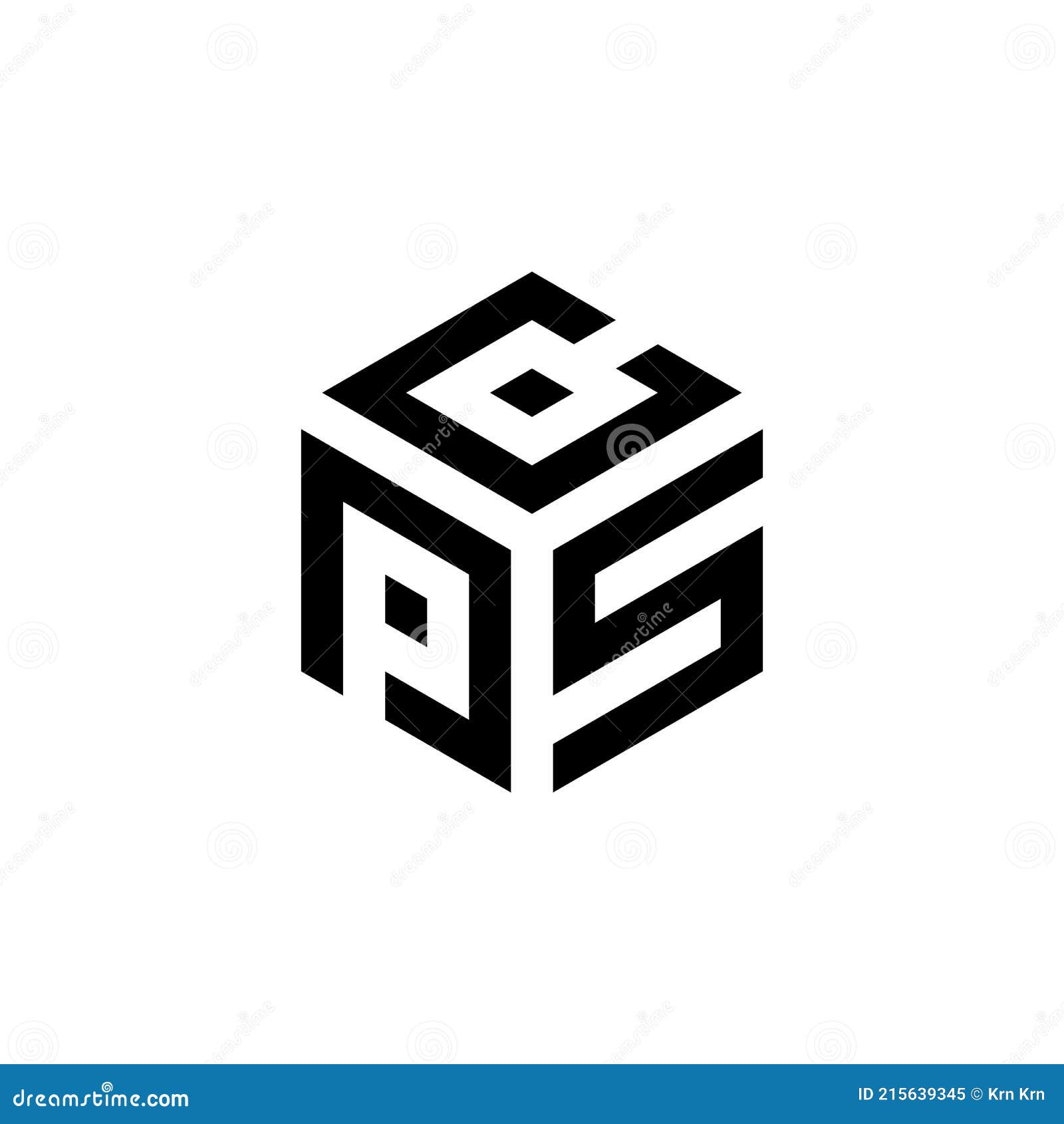 Letter PCS Cube Logo Design Stock Illustration - Illustration of ...