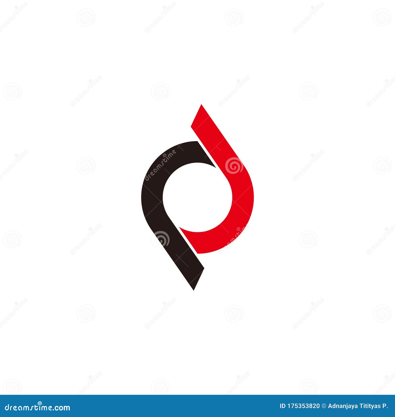 Letter Pd Circle Rotation Motion Design Symbol Logo Vector Stock Vector ...
