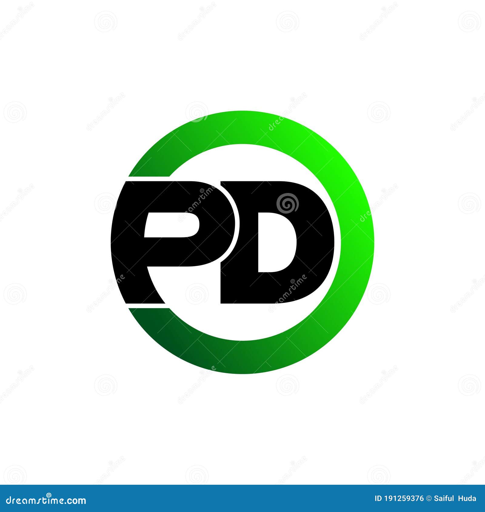 Letter PD Monogram Logo Icon Design Vector. Stock Vector - Illustration ...