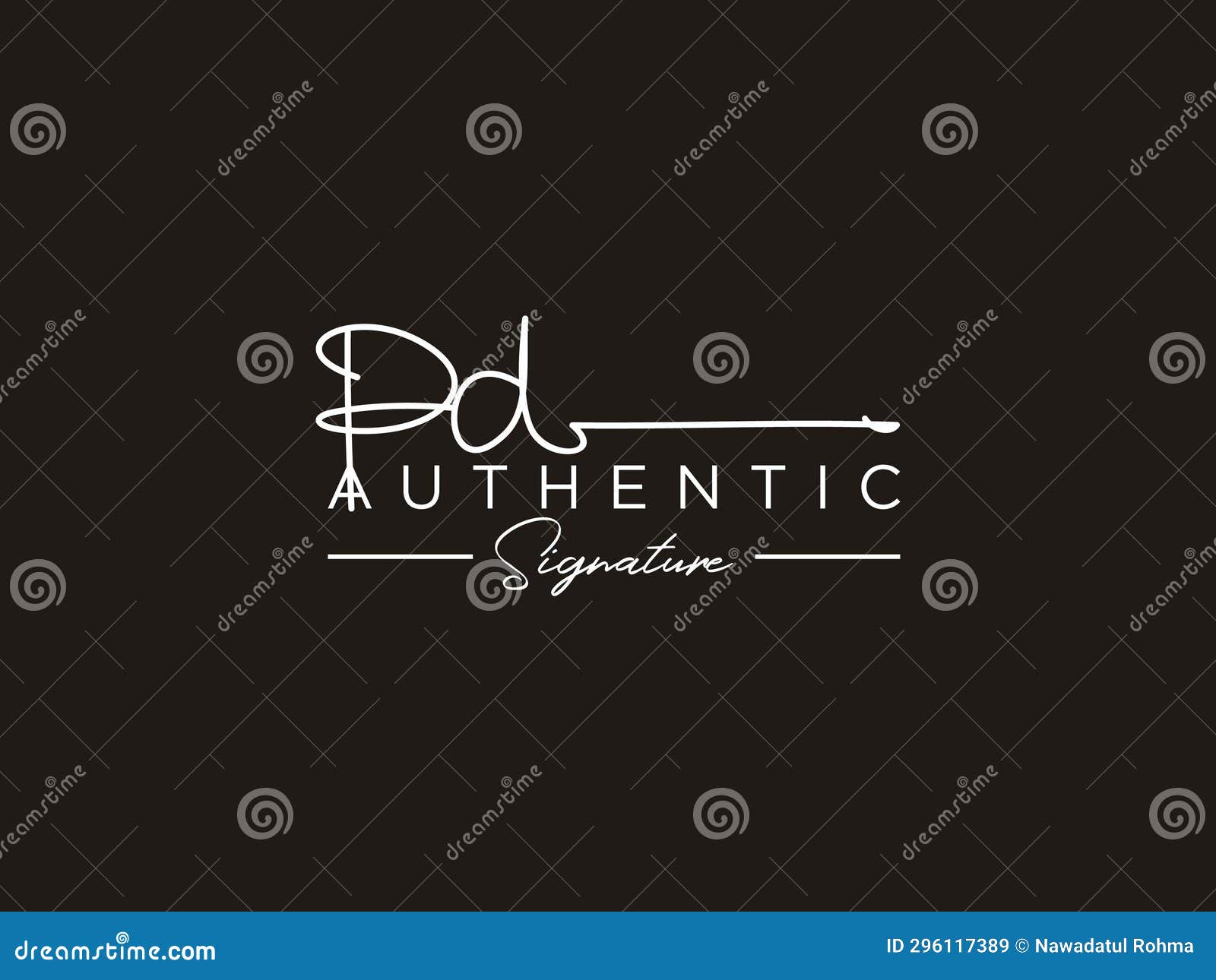Letter PD Signature Logo Template Vector Stock Vector - Illustration of ...