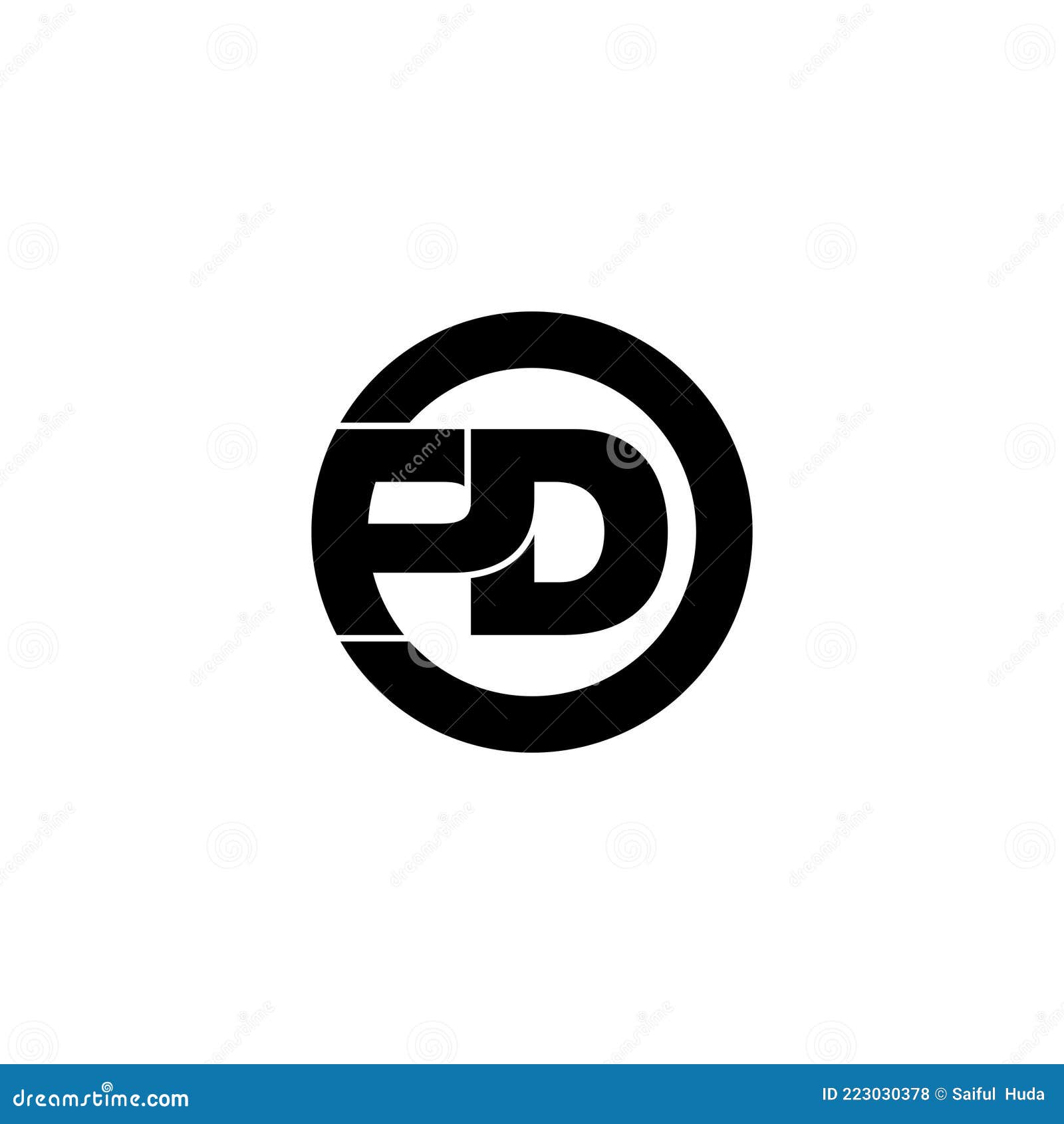Letter PD Simple Monogram Logo Icon Design. Stock Vector - Illustration ...
