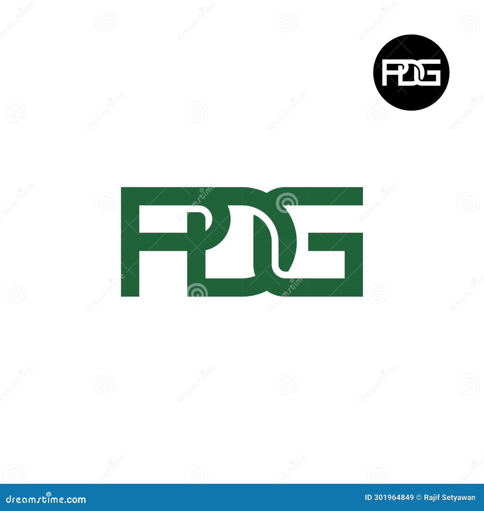 Letter PDG Monogram Logo Design Stock Vector - Illustration of company ...