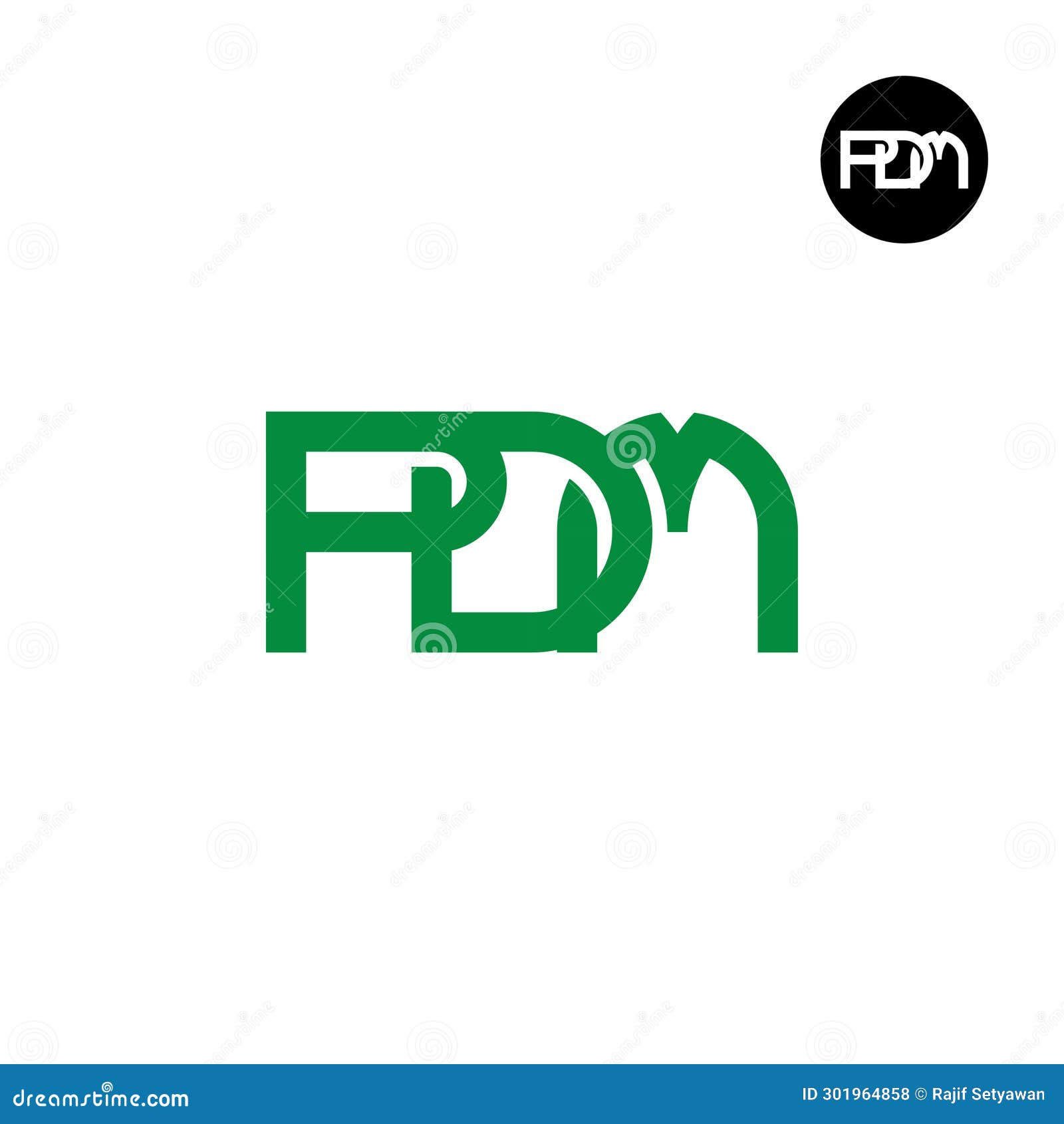 Letter PDM Monogram Logo Design Stock Vector - Illustration of ...