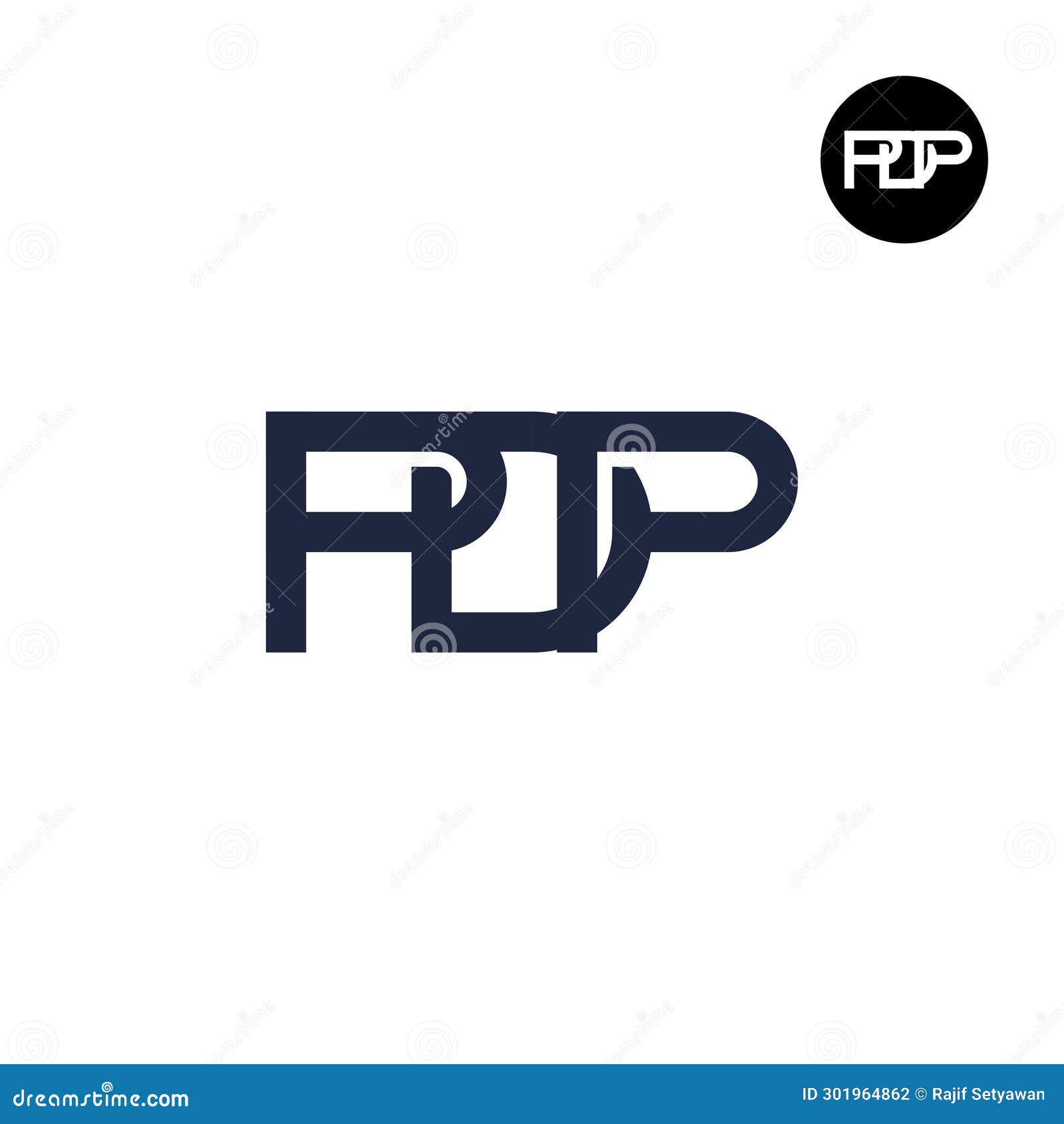Letter PDP Monogram Logo Design Vector Illustration | CartoonDealer.com ...
