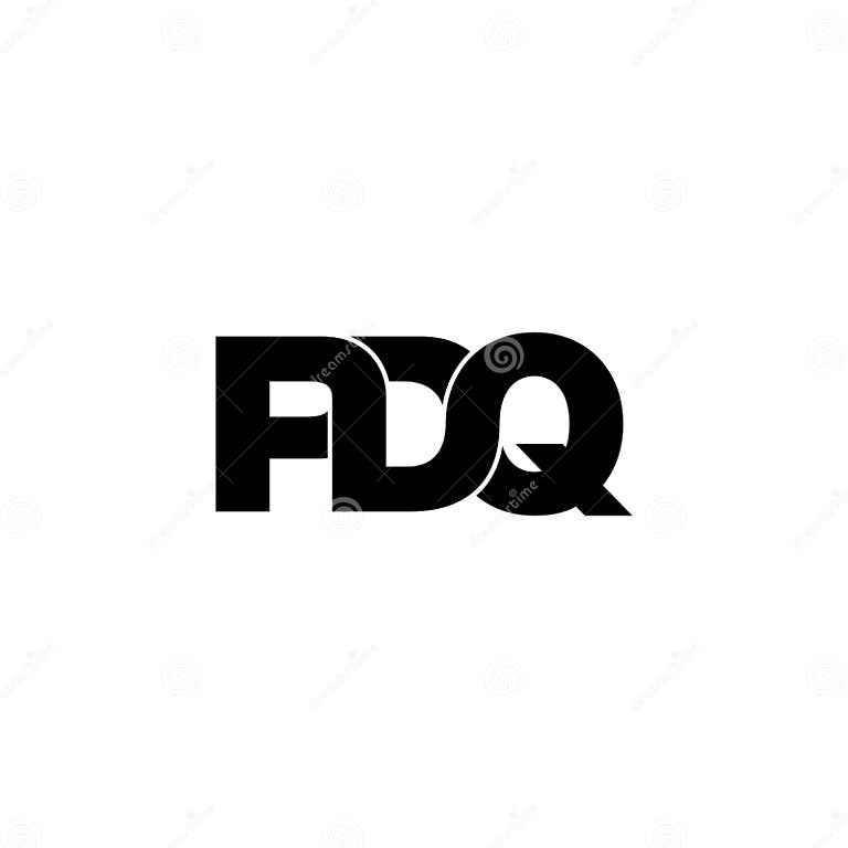Pdq Letter Monogram Logo Design Vector Stock Vector Illustration Of