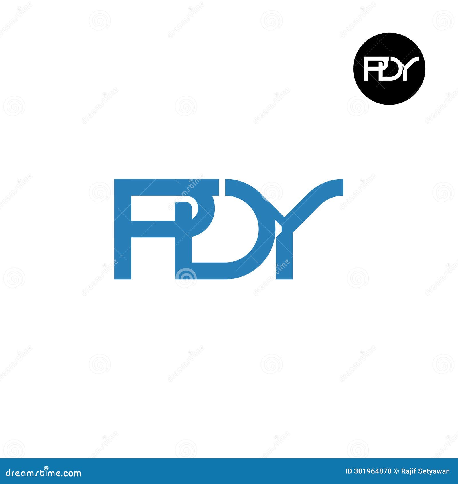 Letter PDY Monogram Logo Design Stock Illustration - Illustration of ...