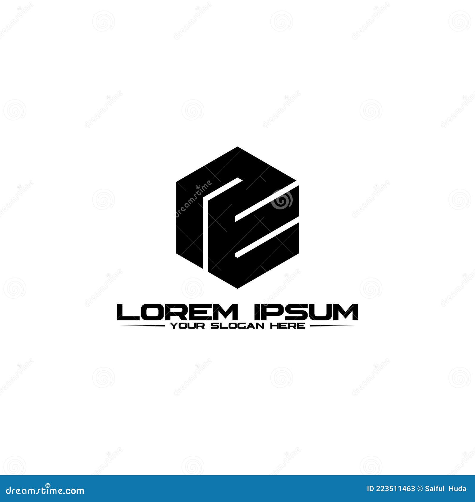 Letter PE Simple Monogram Logo Icon Design. Stock Vector - Illustration ...