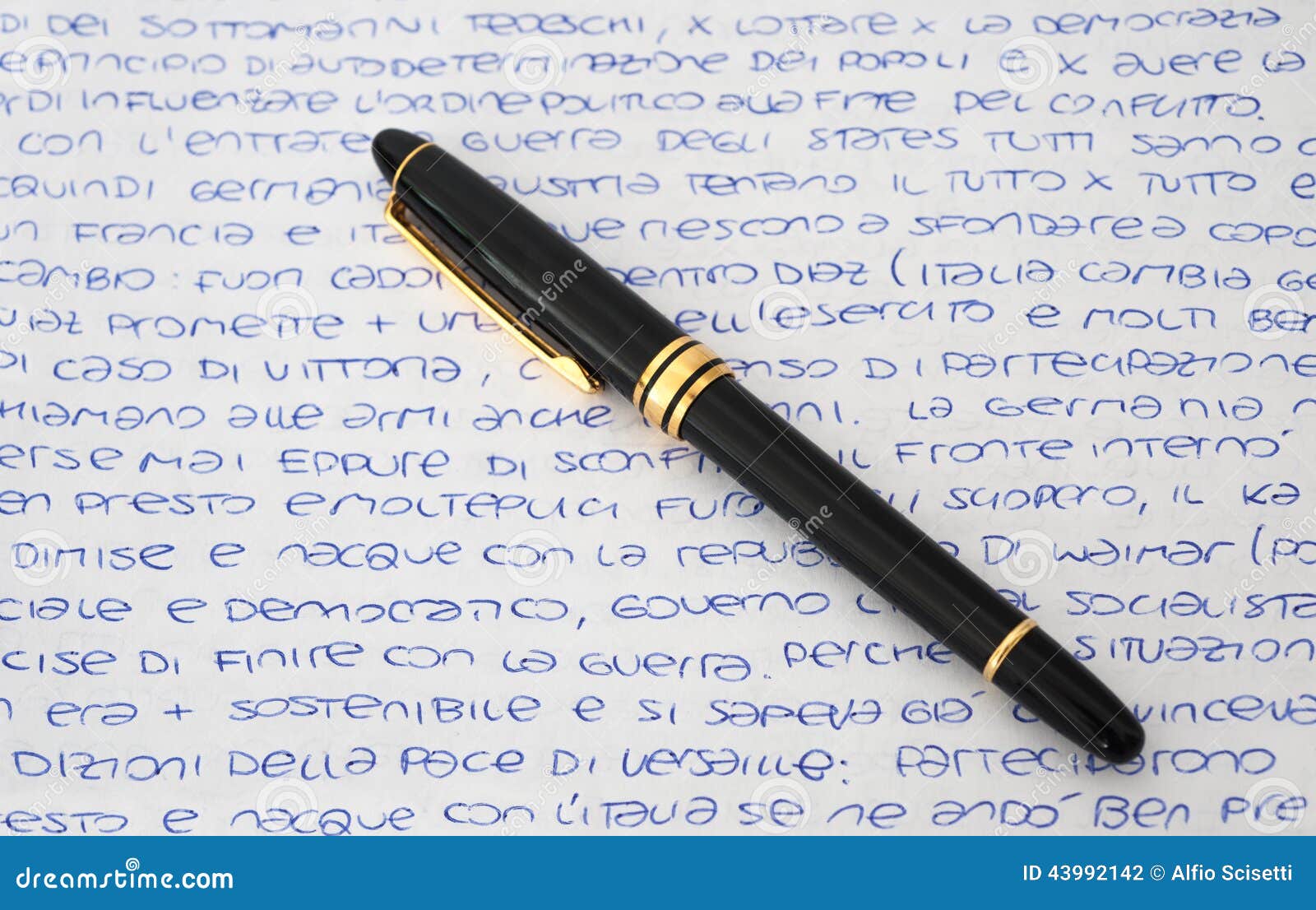 Letter with pen stock photo. Image of document, correspondence - 43992142