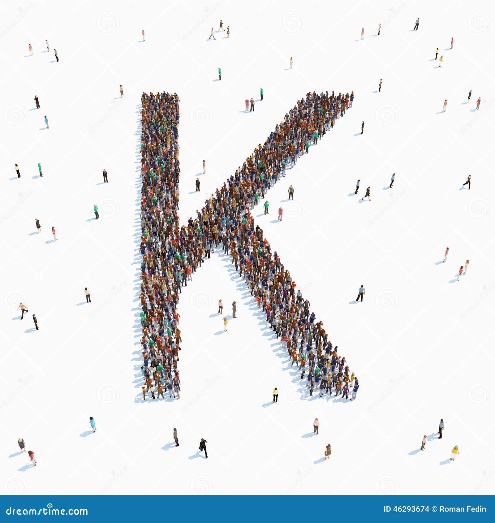 Letter with people stock illustration. Illustration of lettering - 46293674