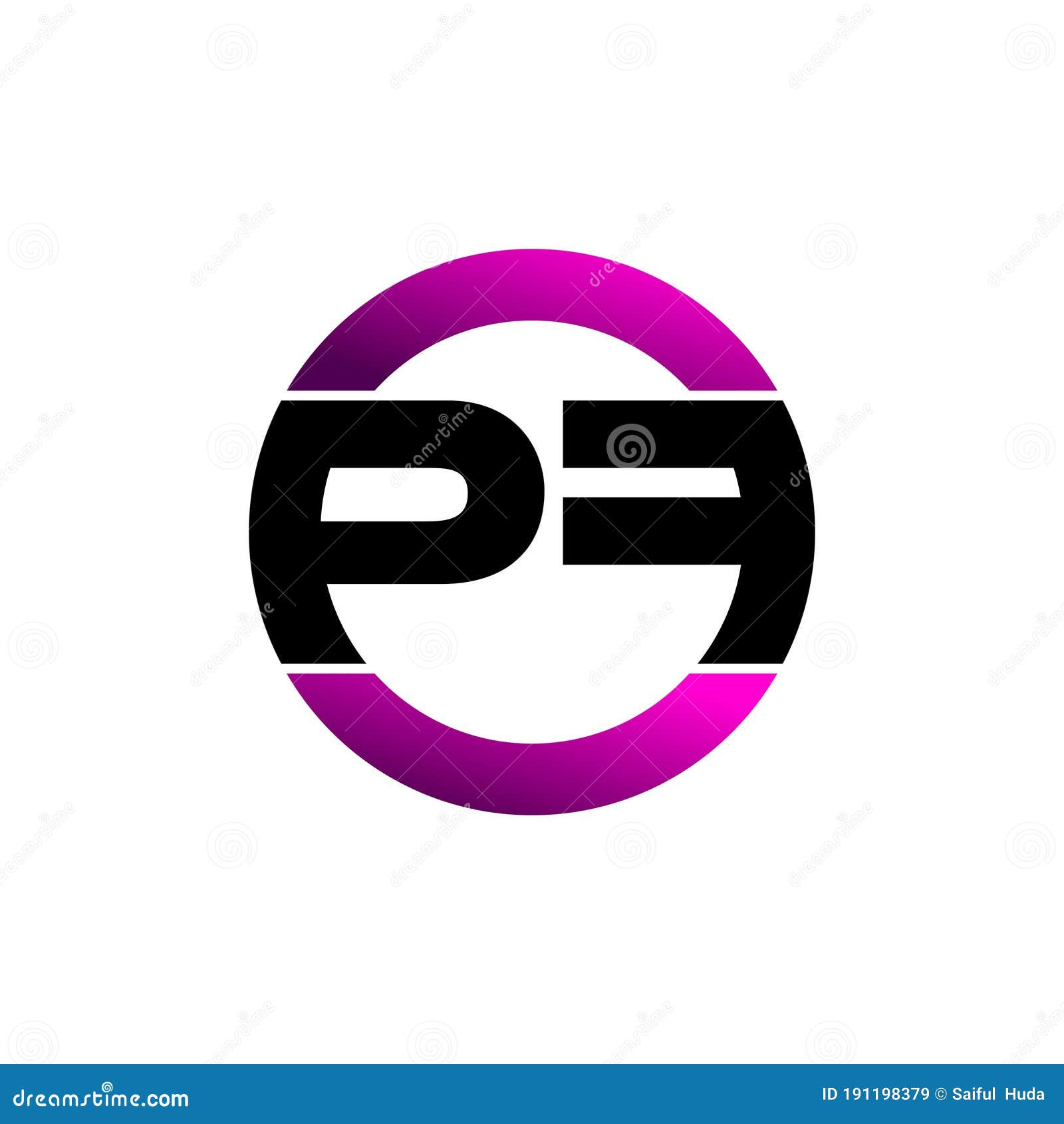 Letter PF Monogram Logo Icon Design Vector. Stock Vector - Illustration ...