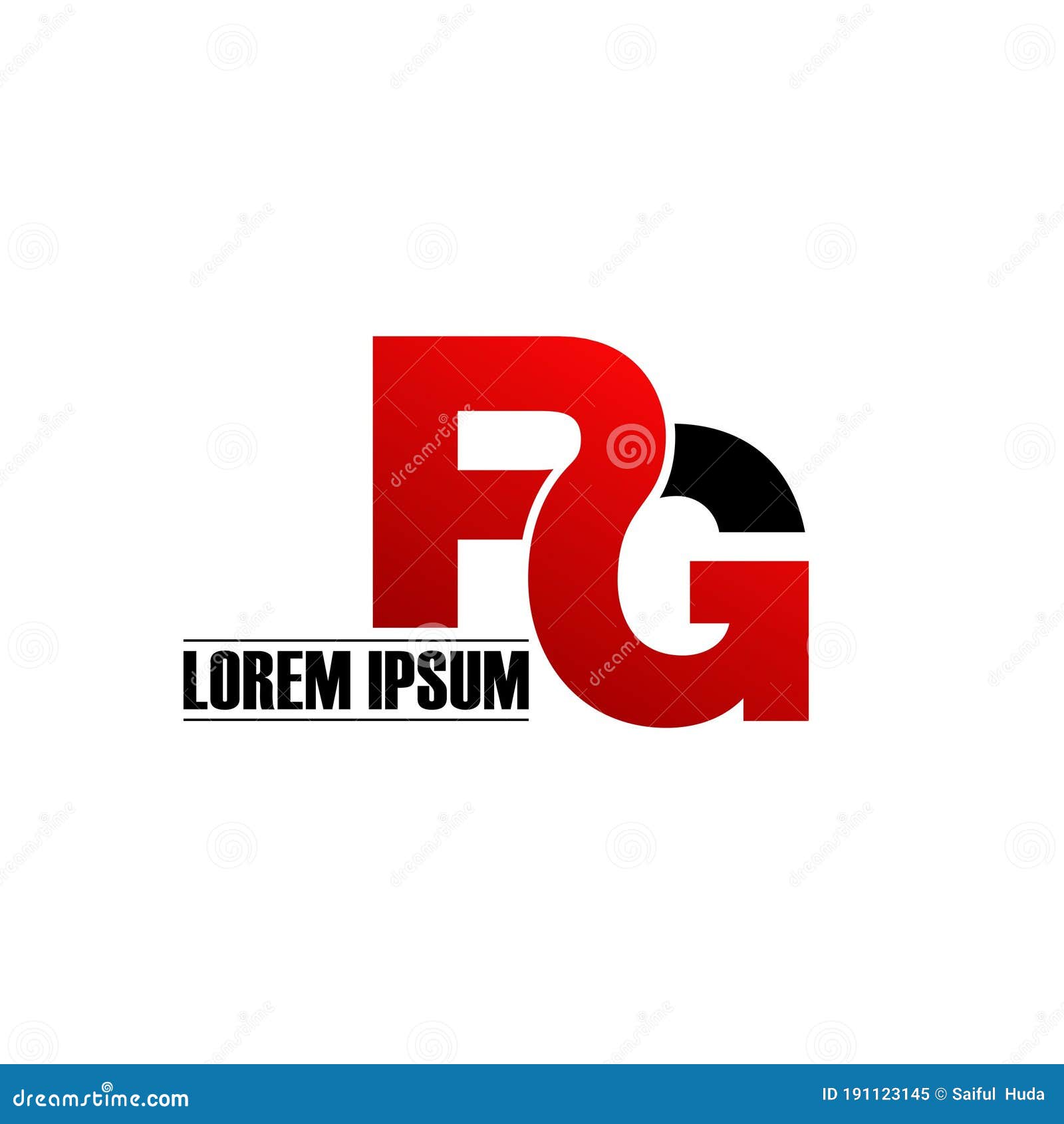Letter PG Monogram Logo Icon Design Vector. Stock Vector - Illustration ...