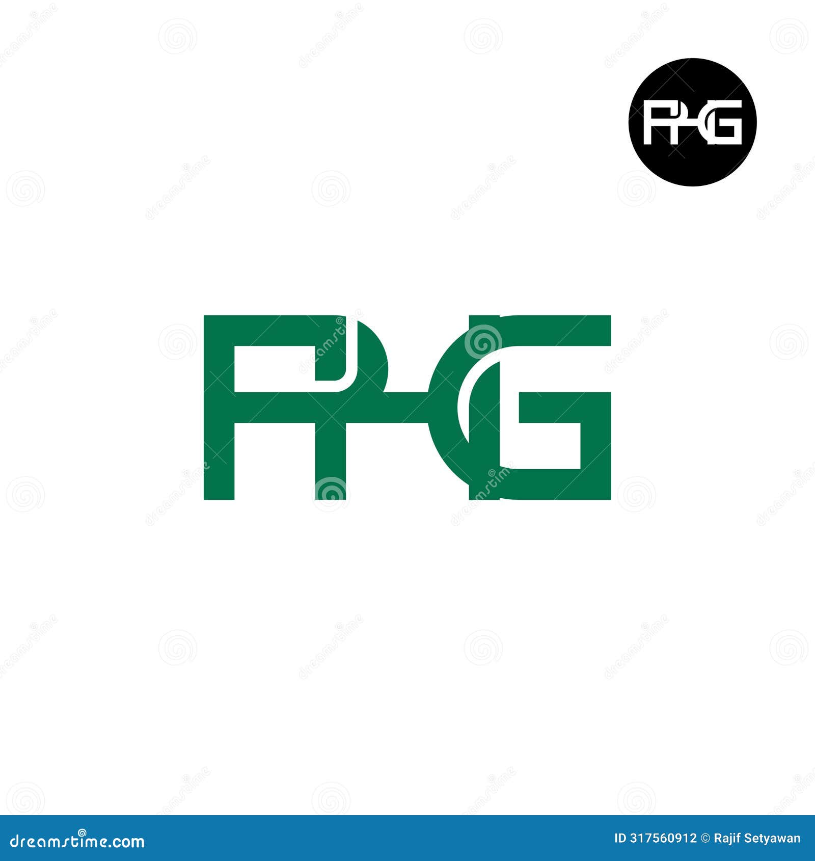 Letter PHG Monogram Logo Design Stock Vector - Illustration of ...