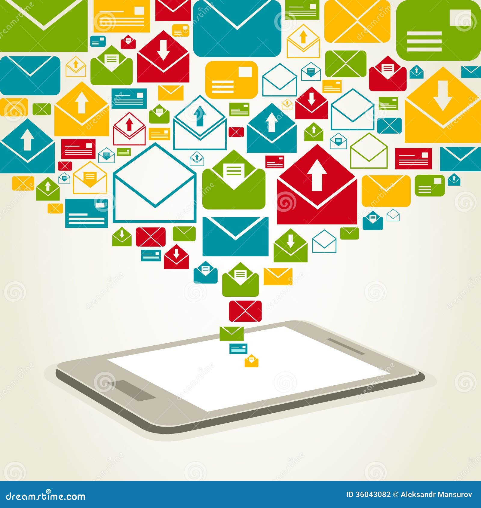 Letter from phone stock vector. Illustration of phone - 36043082