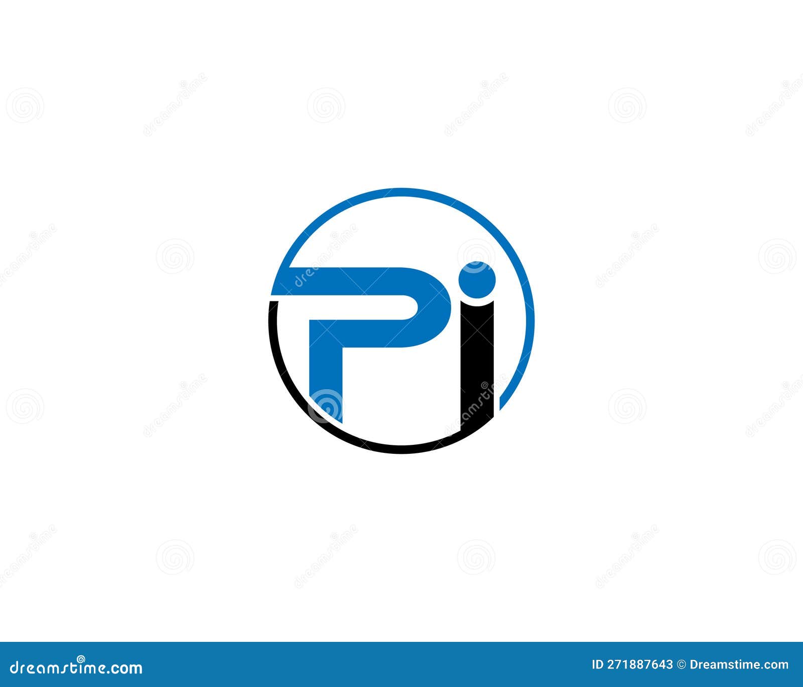 Letter PI Icon Vector Logo stock vector. Illustration of trendy - 271887643