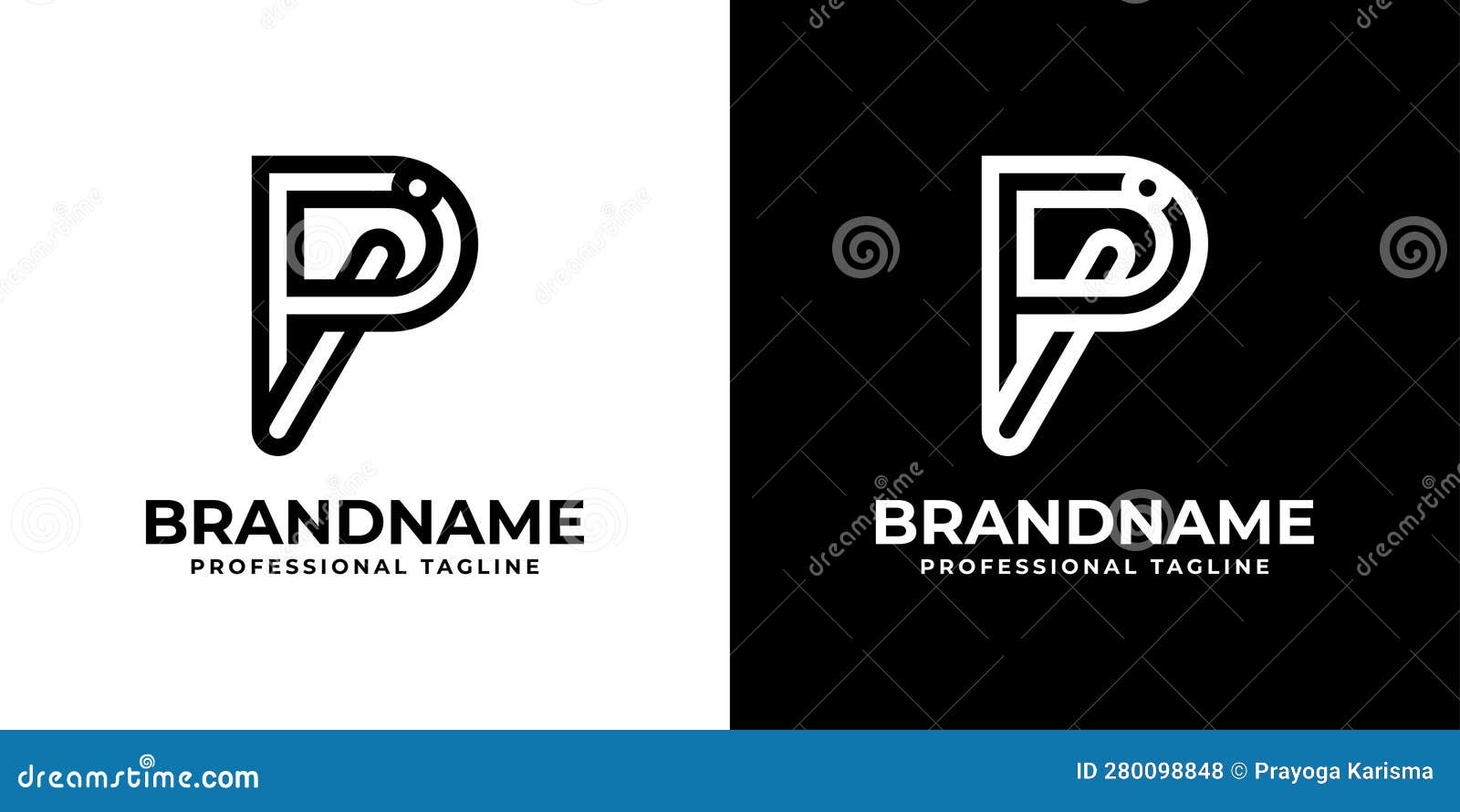 Letter PI or IP Monogram Logo, Suitable for Any Business with PI or IP ...