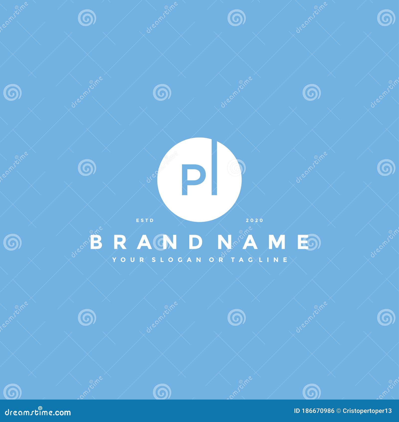 Letter PI Logo Design Vector Stock Vector - Illustration of concept ...