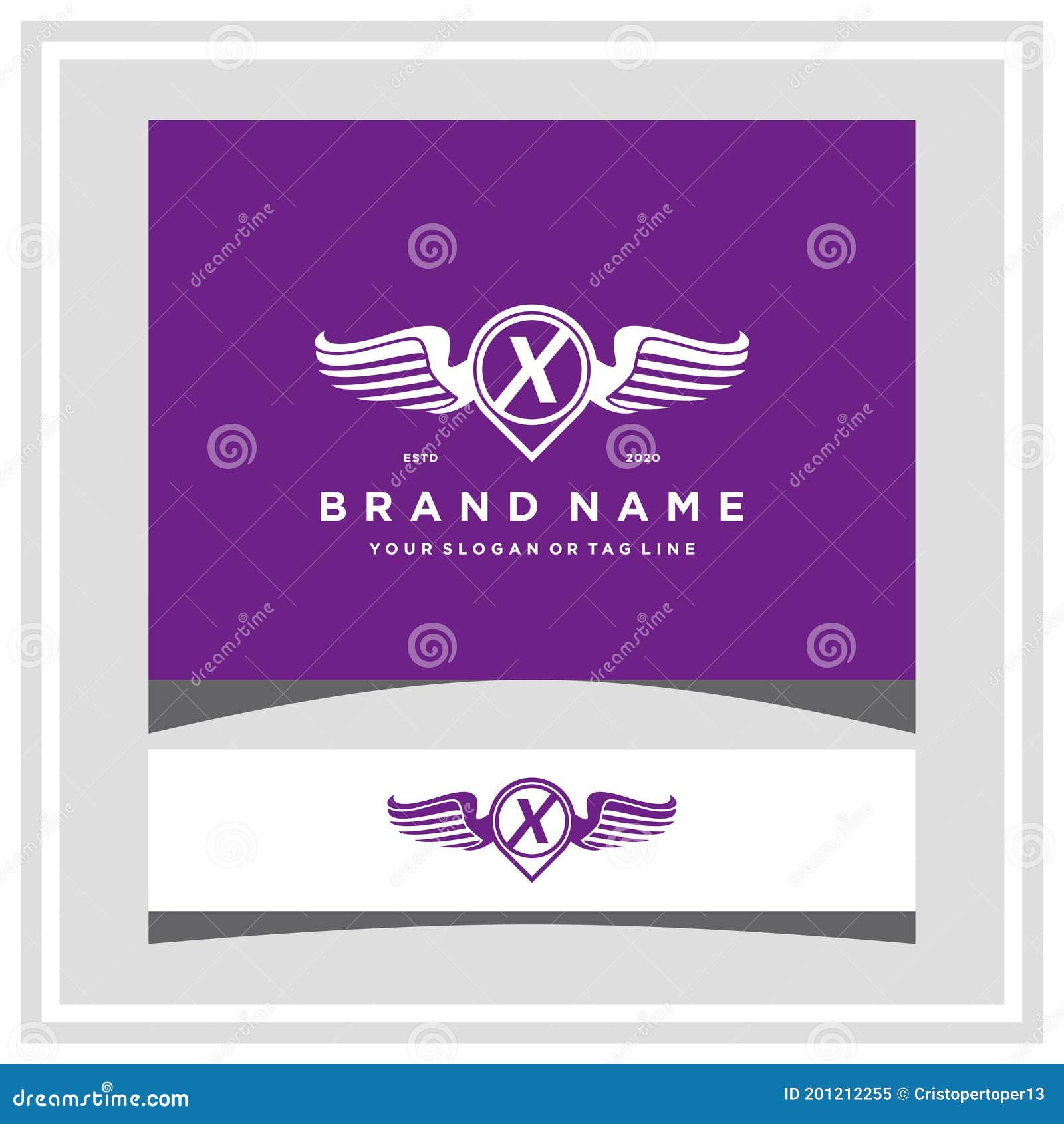 Letter X Pin Map Wing Logo Design Concept Vector Stock Vector ...