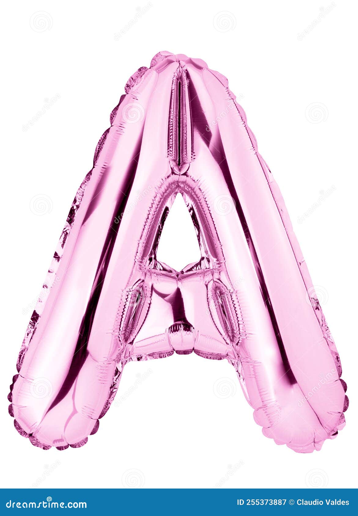 Letter a in Pink Mylar Balloon Isolated Stock Image - Image of vertical ...