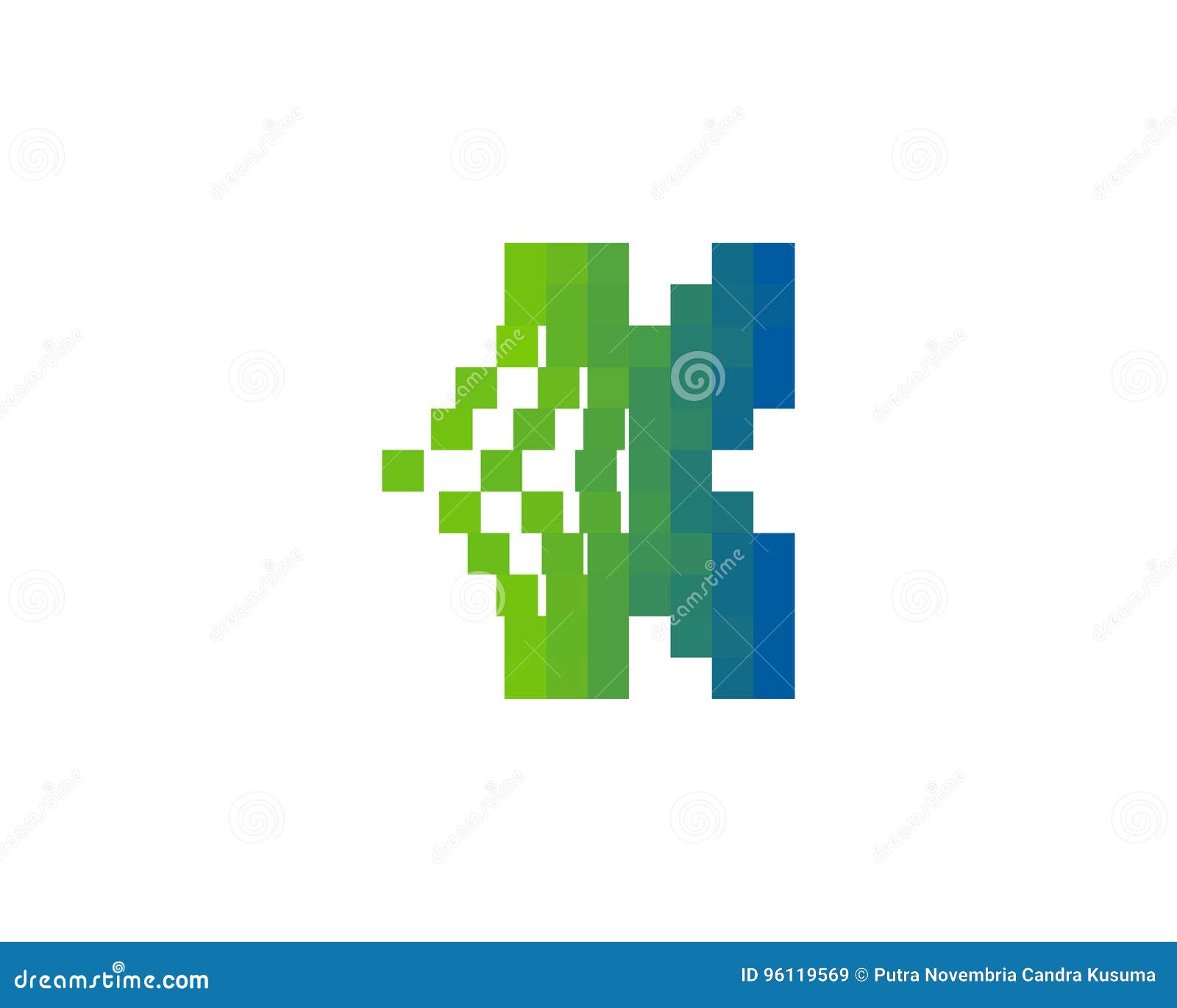 Letter Pixel Bit Icon Logo Design Element Stock Vector - Illustration ...
