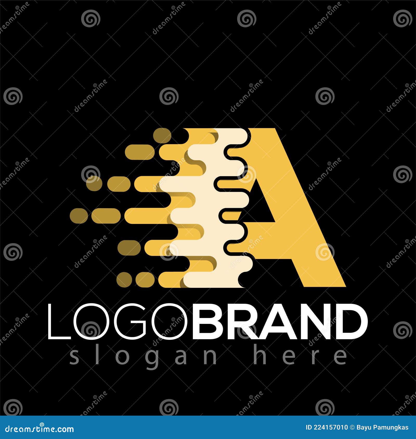 A Letter Pixel Icon Vector Logo Element. Letter Speed Logo Template ...