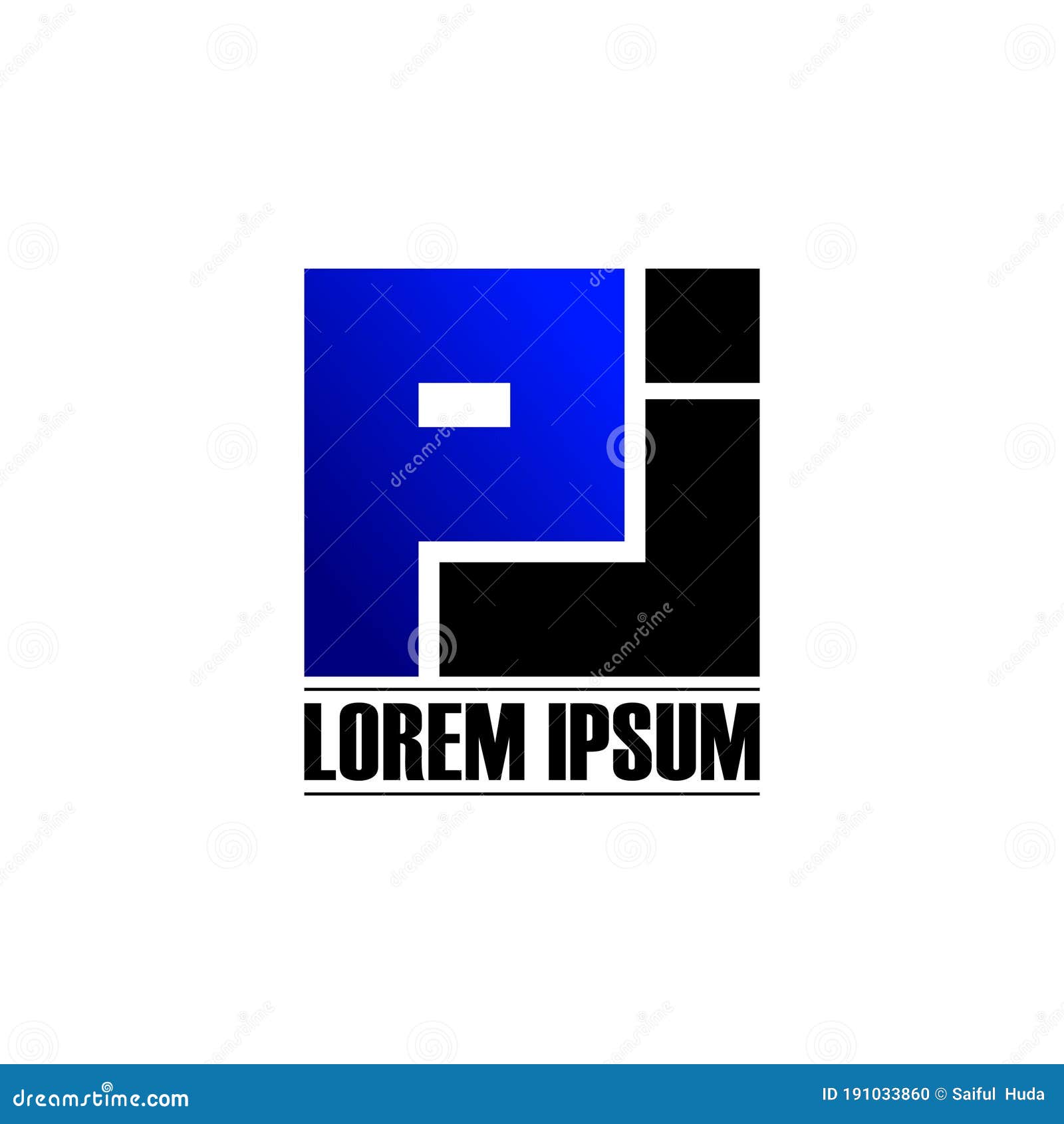 Letter PJ Monogram Logo Icon Design Vector. Stock Vector - Illustration ...