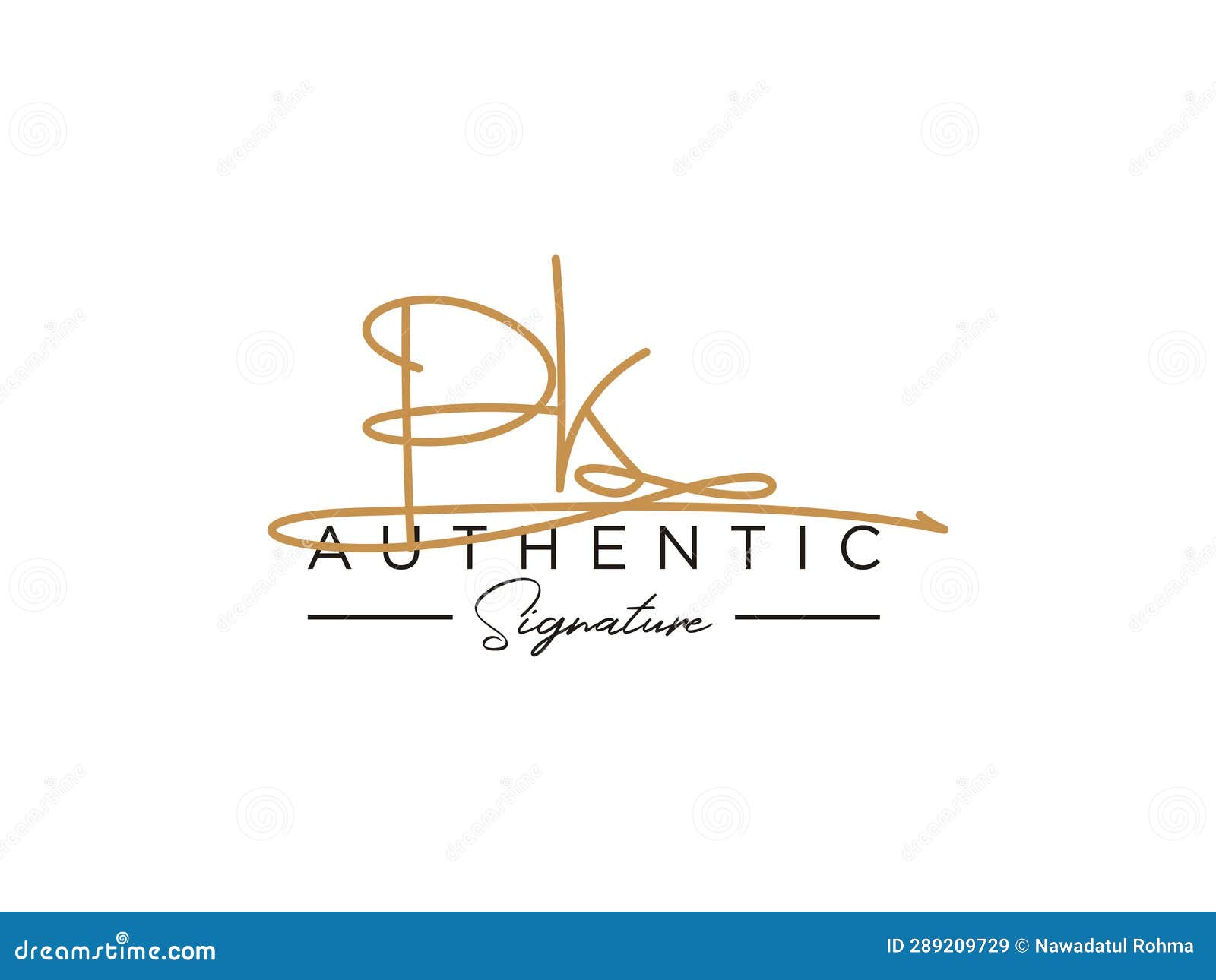 Letter PK Signature Logo Template Vector Stock Vector - Illustration of ...