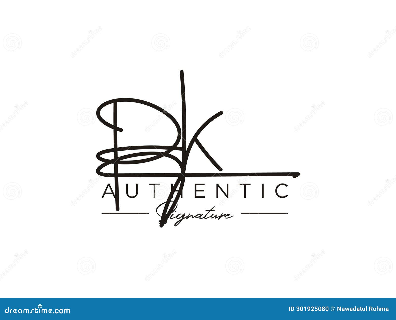 Letter PK Signature Logo Template Vector Stock Vector - Illustration of ...