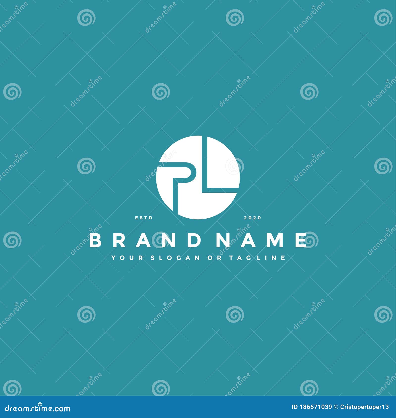 Letter PL Logo Design Vector Stock Vector - Illustration of company ...