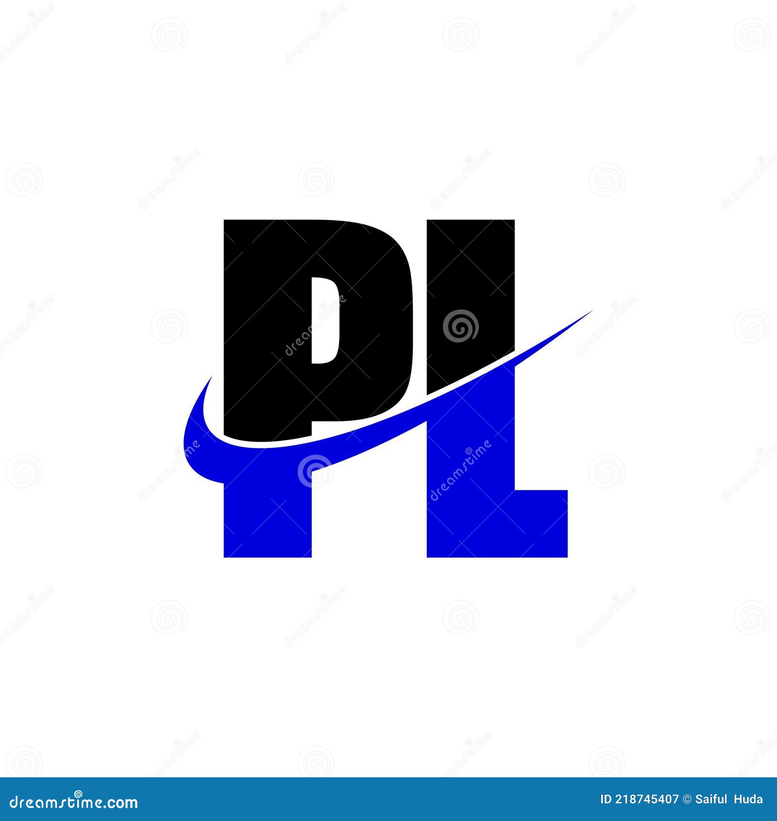 Letter PL Simple Monogram Logo Icon Design. Stock Vector - Illustration ...