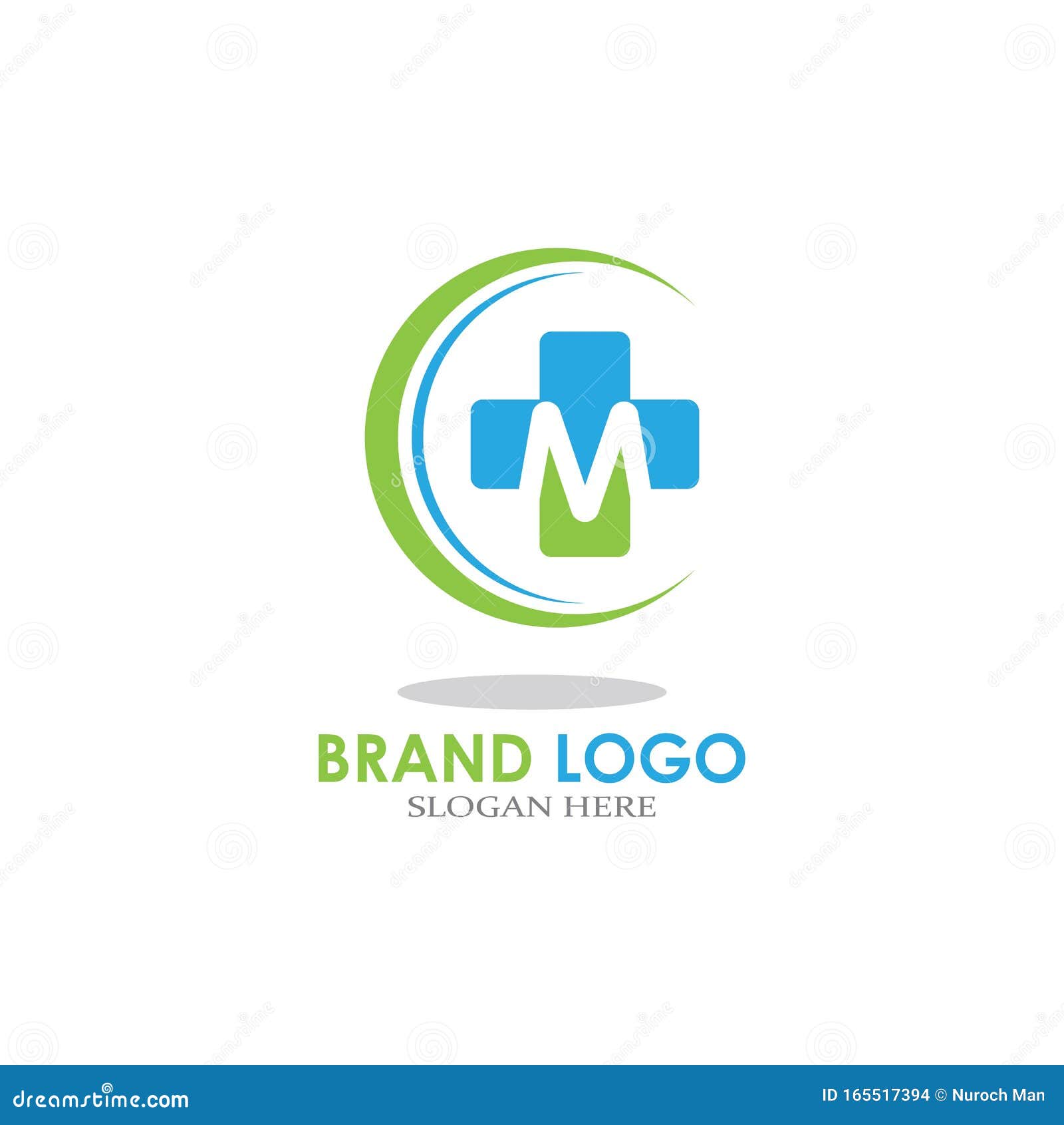 Letter with Plus Hospital Logo Design Vector. Stock Vector ...
