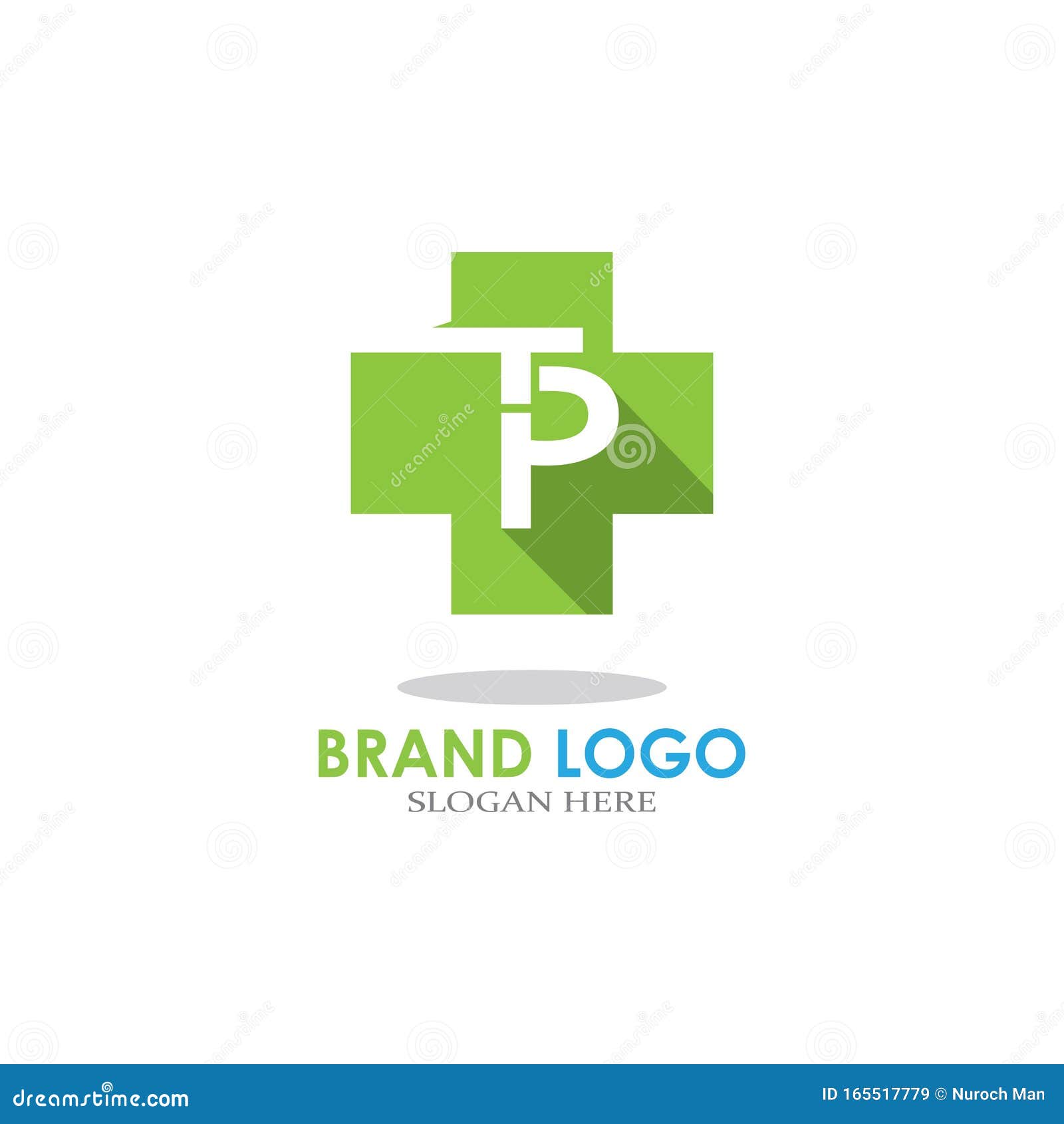 Letter with Plus Hospital Logo Design Vector. Stock Vector ...