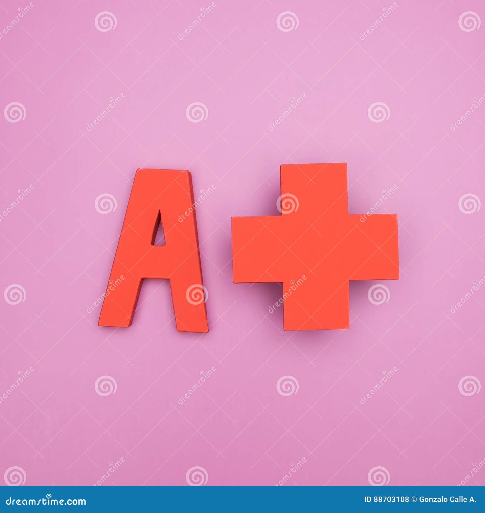 Letter a with plus sign stock photo. Image of design - 88703108