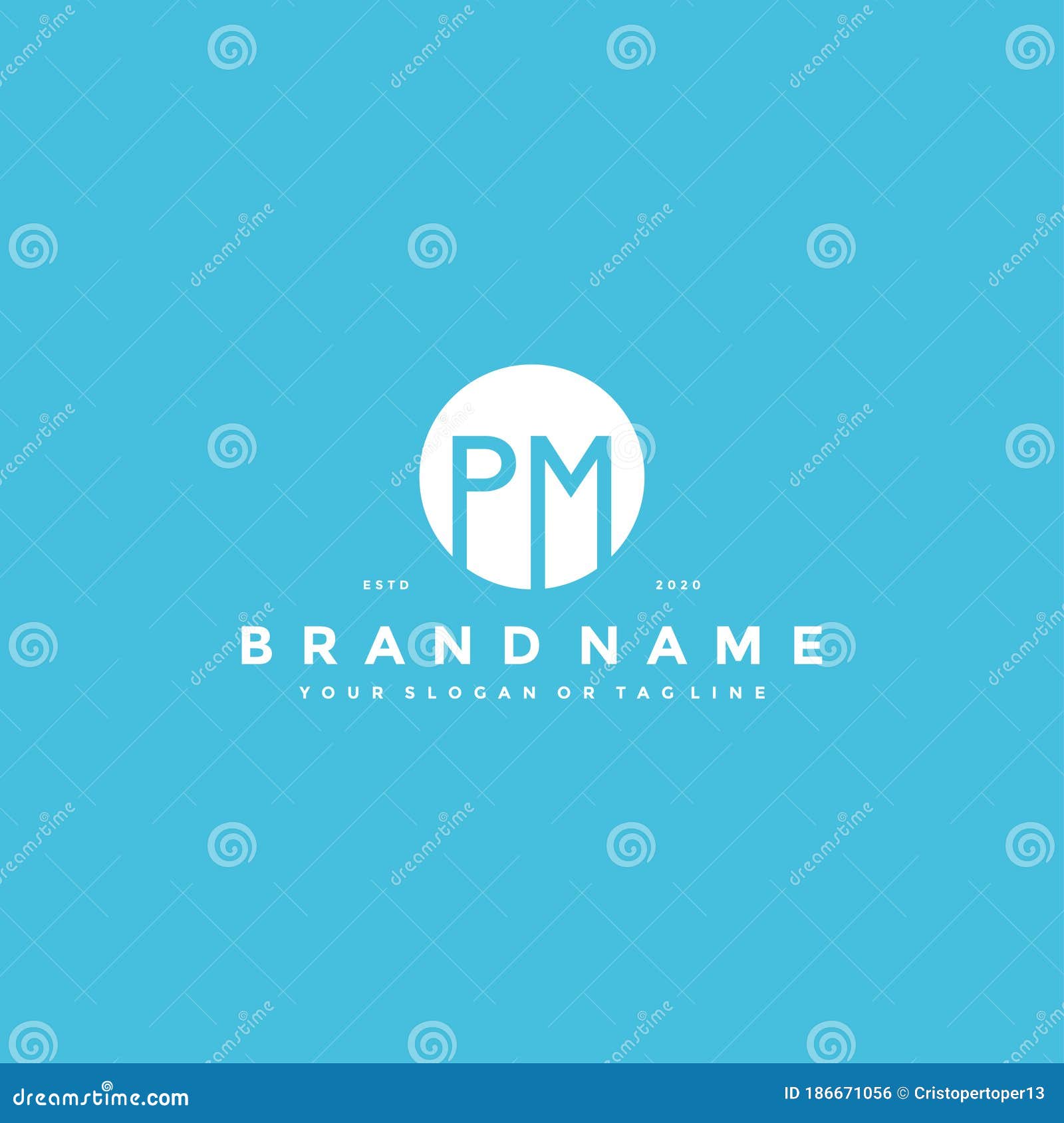 Letter PM Logo Design Vector Stock Vector - Illustration of luxury ...