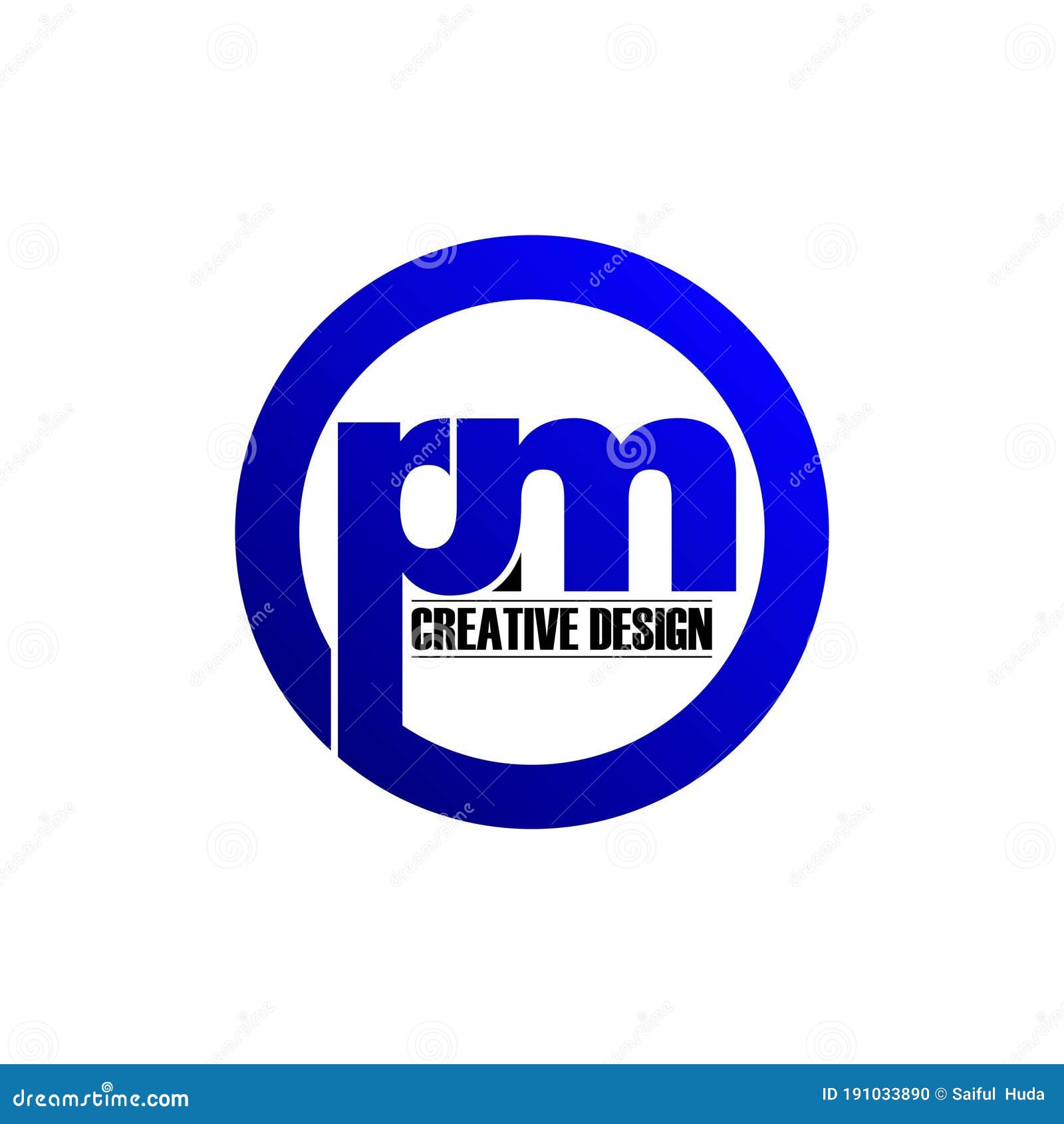 Letter PM Monogram Logo Icon Design Vector. Stock Vector - Illustration ...