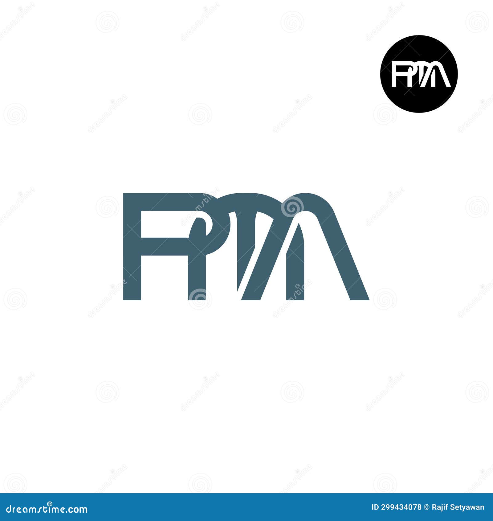 Letter PMA Monogram Logo Design Stock Vector - Illustration of logotype ...