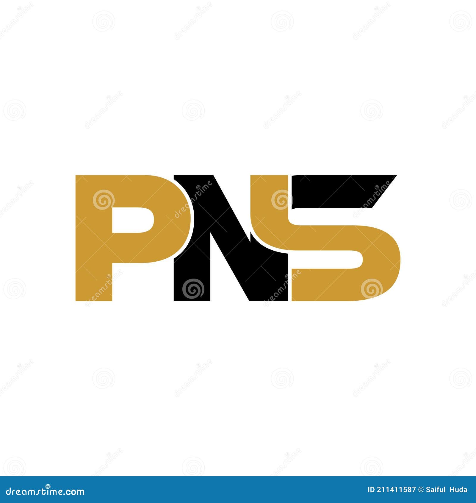 Letter PNS Simple Monogram Logo Icon Design. Stock Vector ...