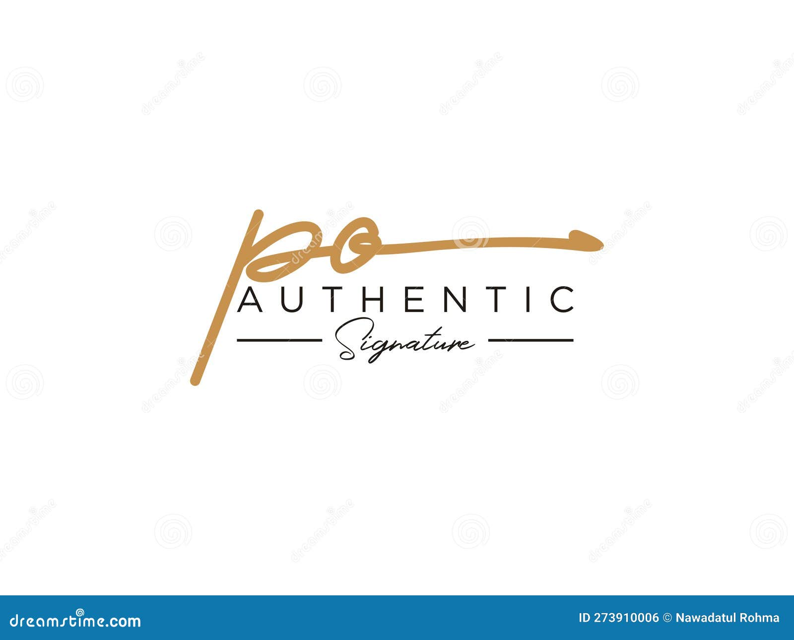 Letter PO Signature Logo Template Vector Stock Vector - Illustration of ...