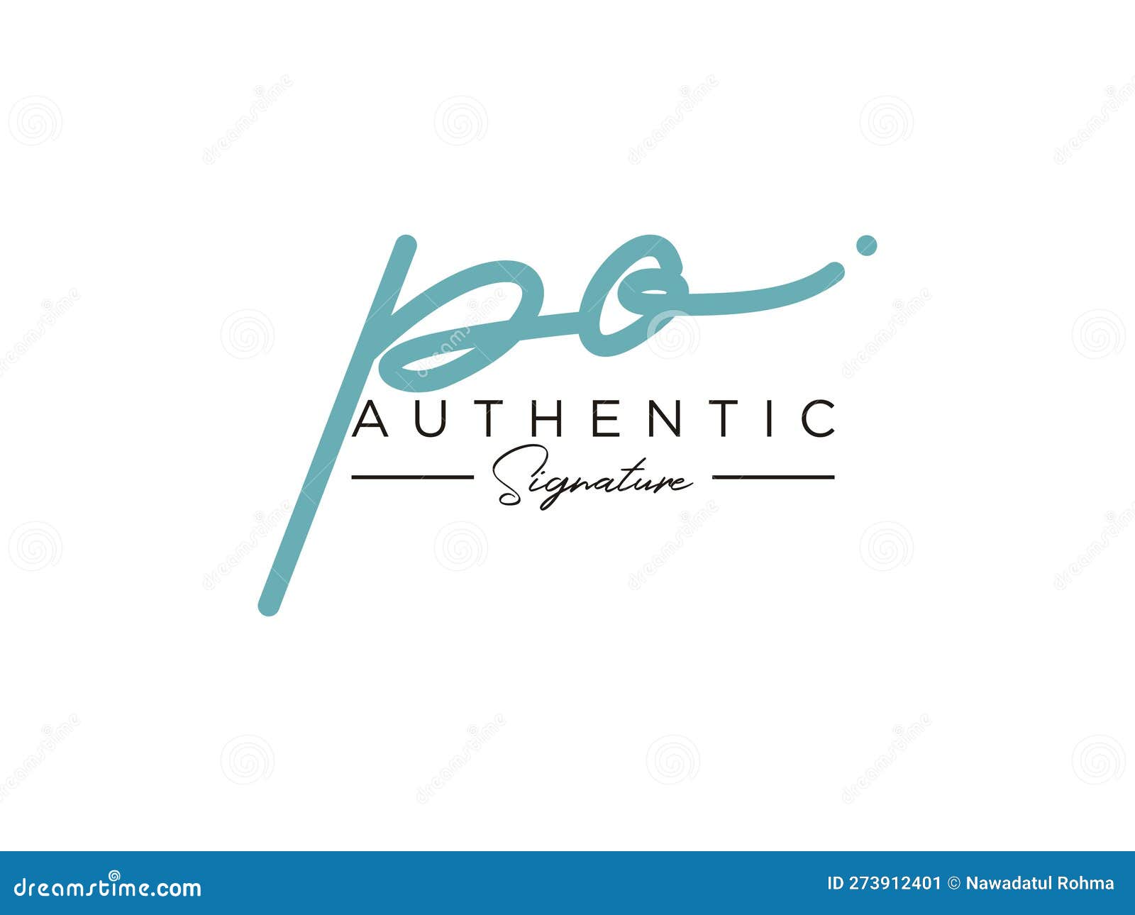 Letter PO Signature Logo Template Vector Stock Vector - Illustration of ...