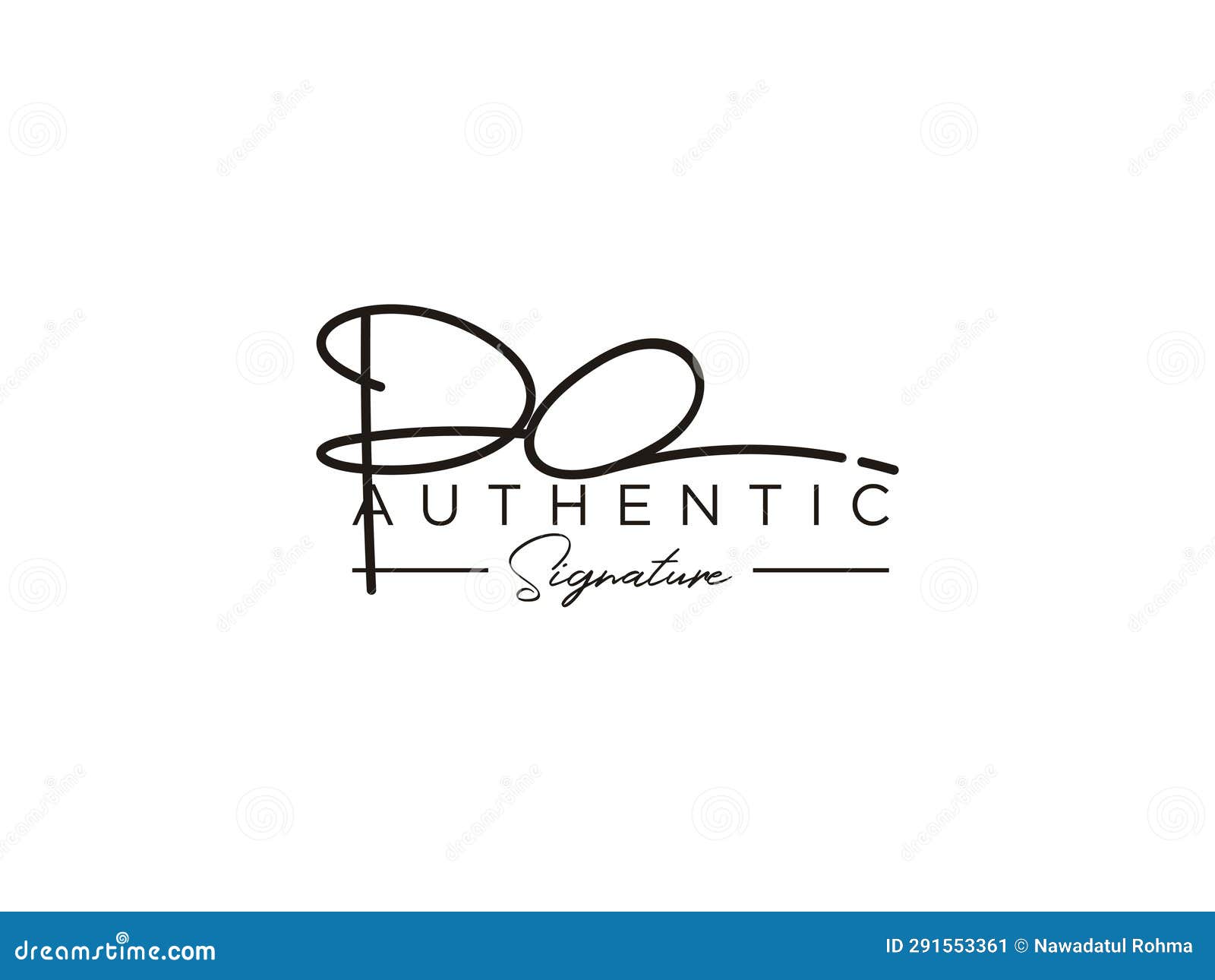 Letter PO Signature Logo Template Vector Stock Vector - Illustration of ...