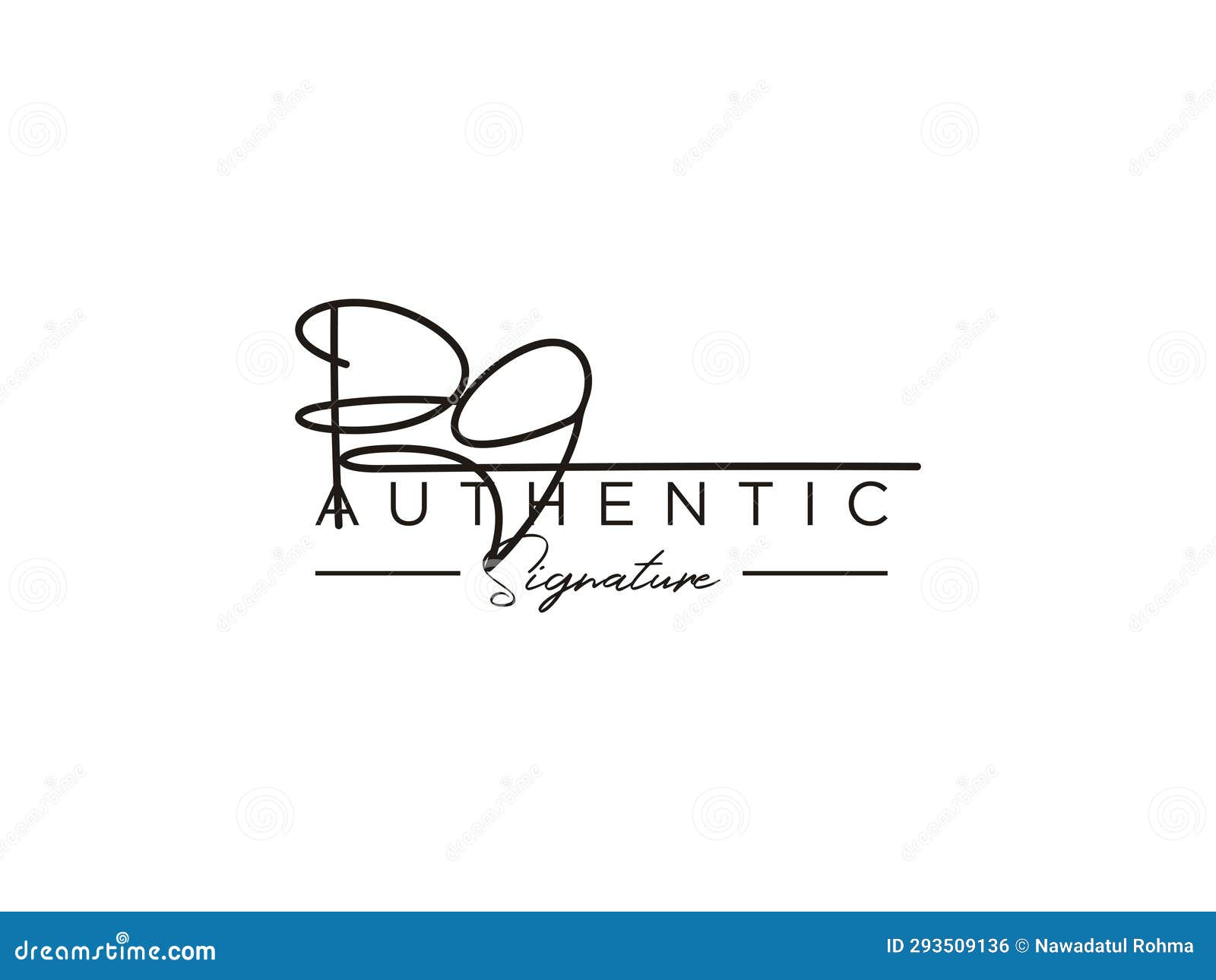Letter PO Signature Logo Template Vector Stock Vector - Illustration of ...