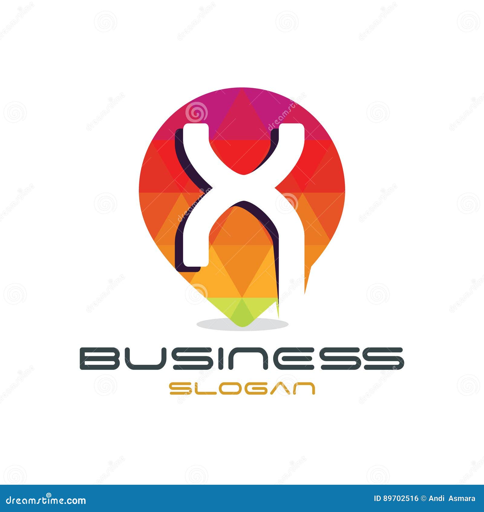 Letter x Point Logo stock vector. Illustration of clue - 89702516