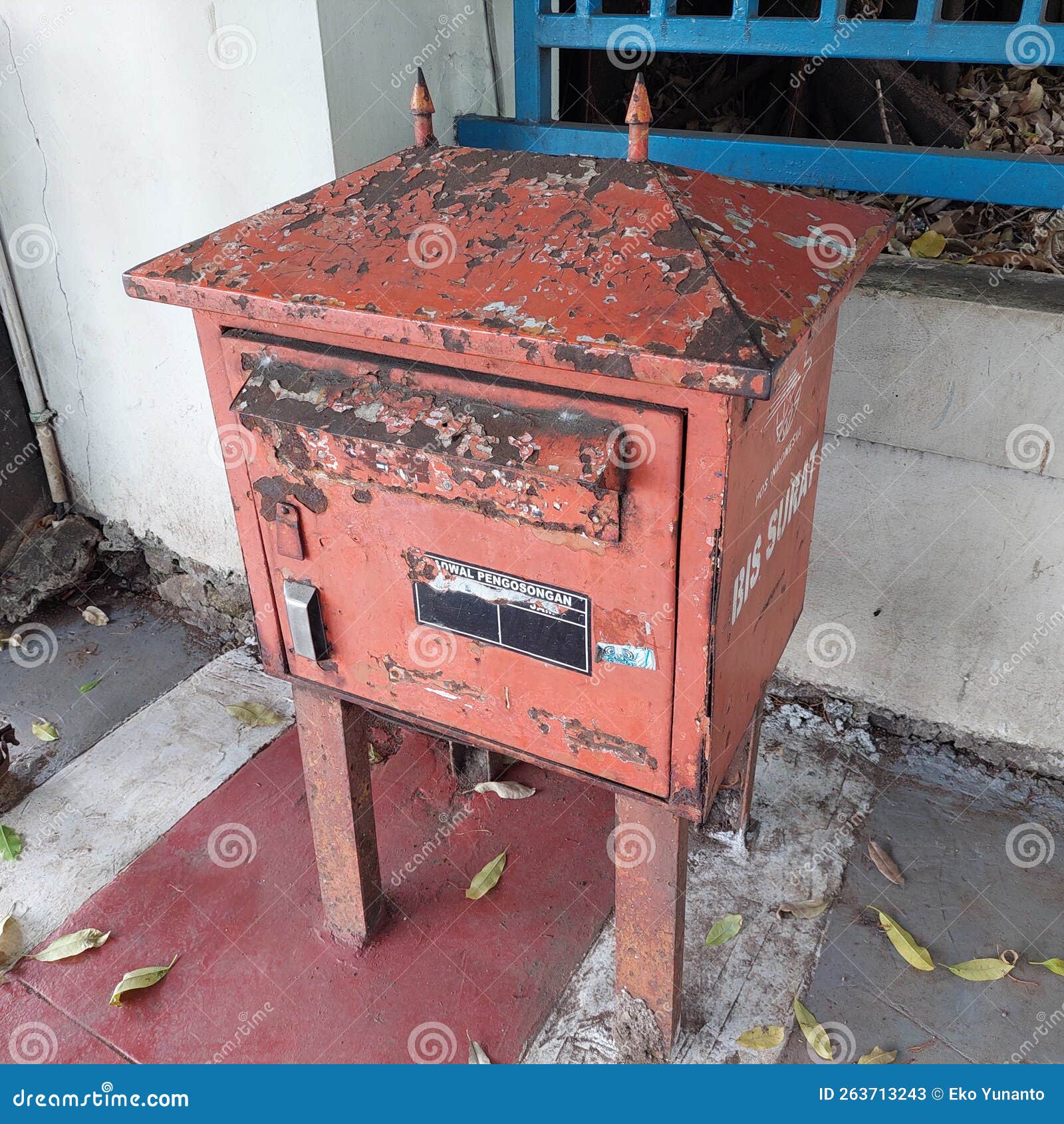 Letter Post Box Provided on the Side of the Road Stock Image - Image of ...