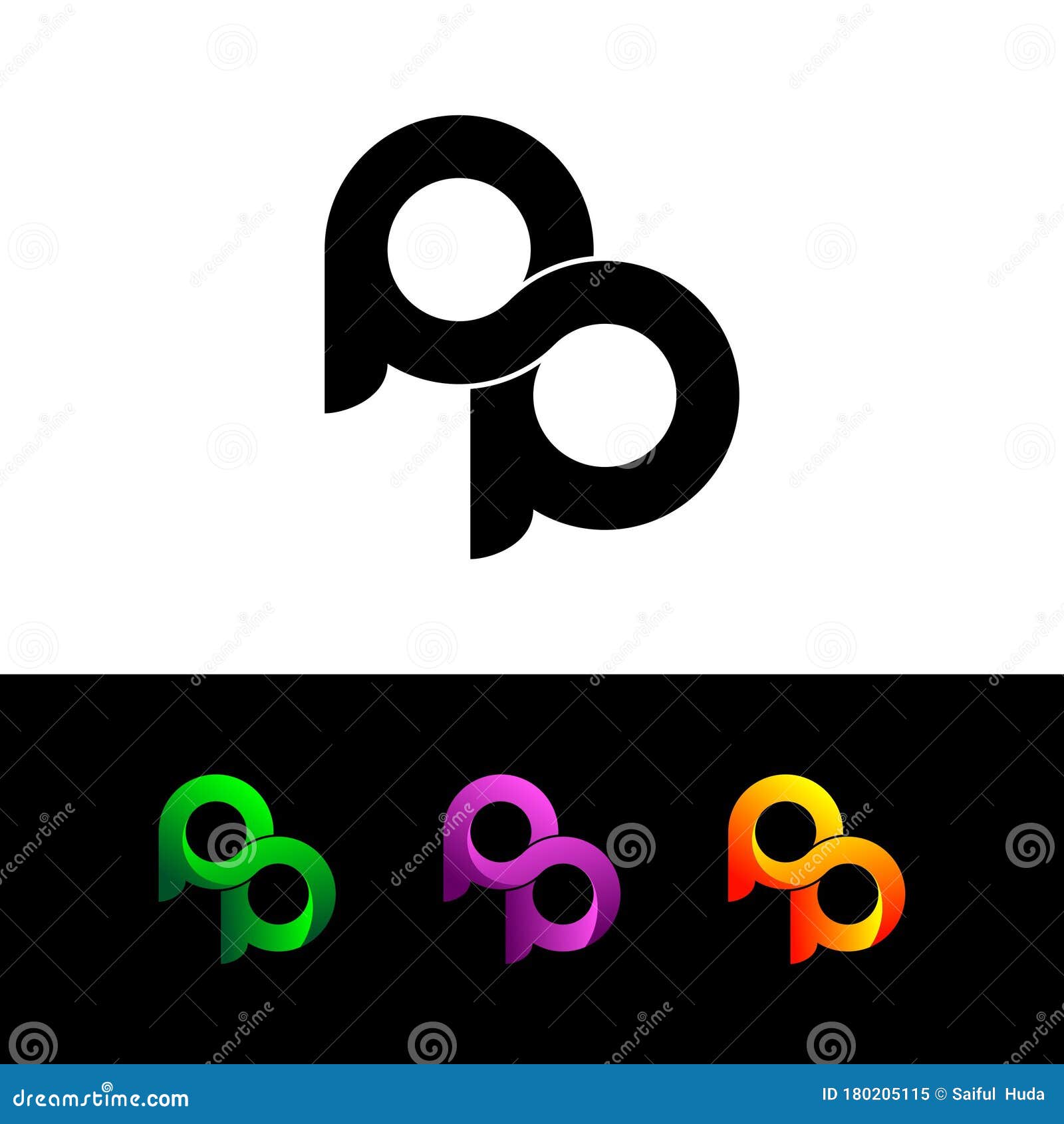 Letter PP Simple Logo Icon Design Vector. Stock Vector - Illustration ...