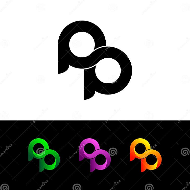 Letter PP Simple Logo Icon Design Vector. Stock Vector - Illustration ...