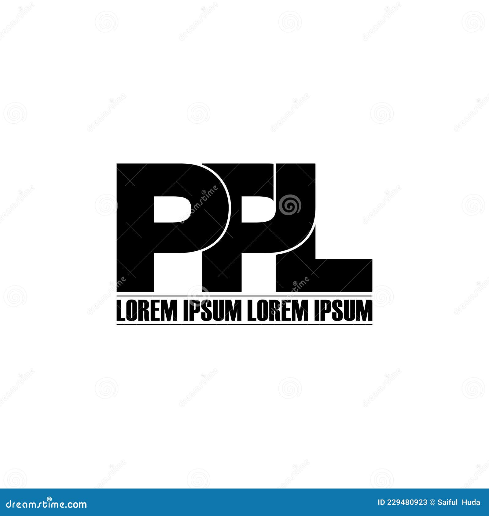 Letter PPL Simple Monogram Logo Icon Design. Stock Vector ...