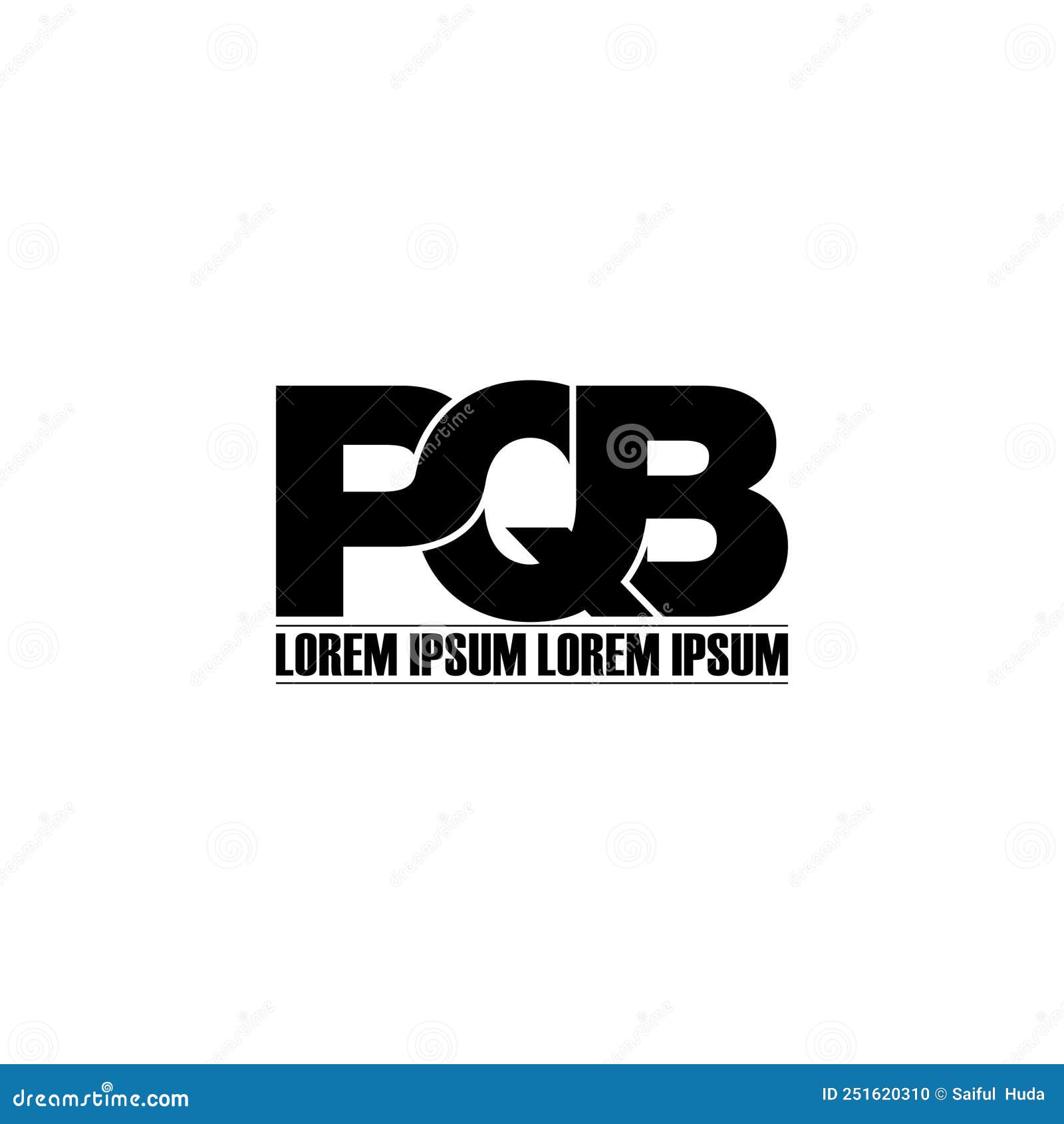 Letter PQB Simple Monogram Logo Icon Design. Stock Vector ...