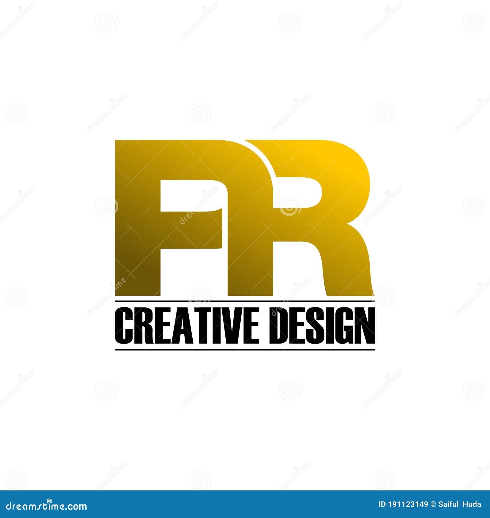Letter PR Monogram Logo Icon Design Vector. Stock Vector - Illustration ...