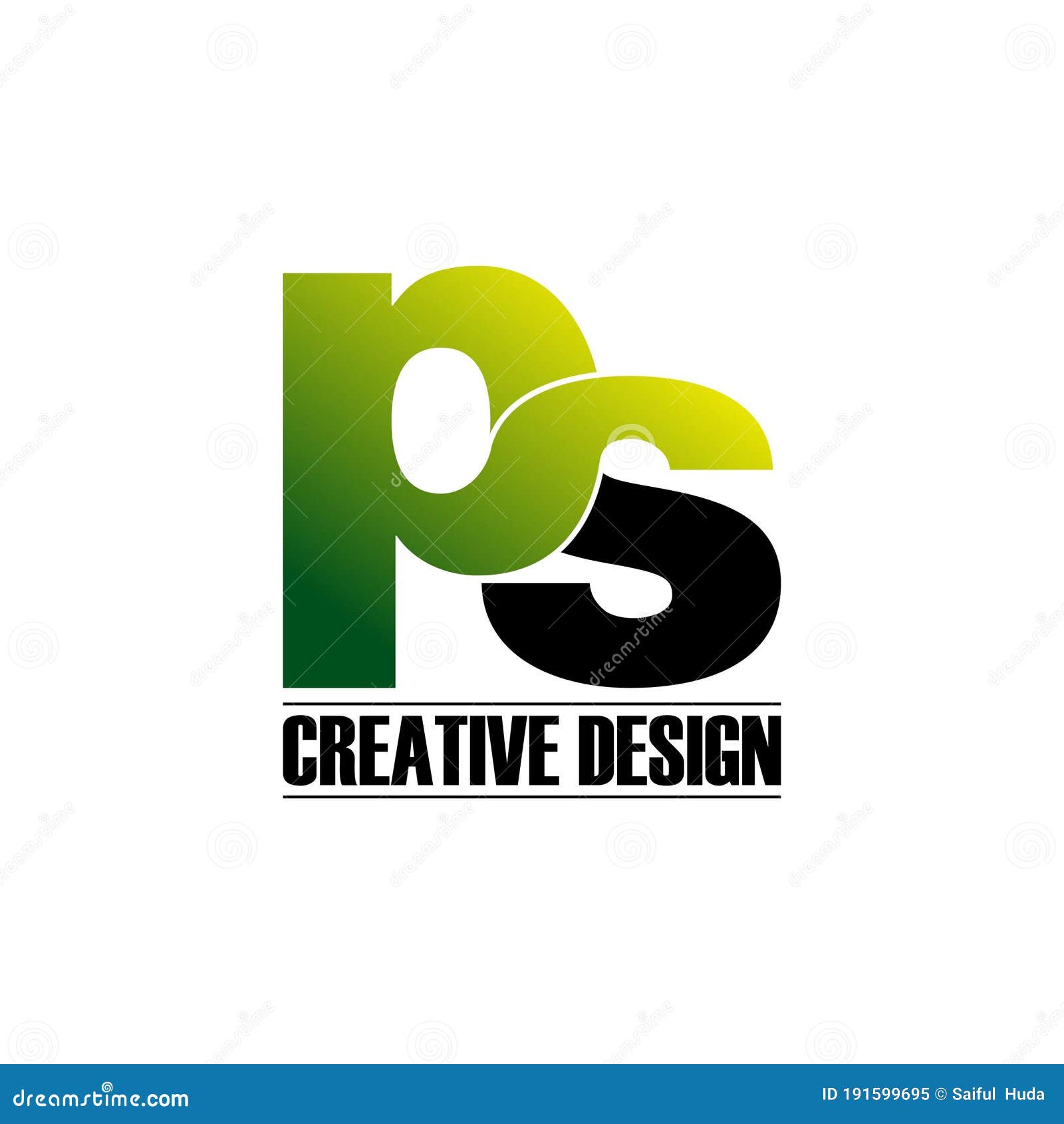 Letter PS Monogram Logo Icon Design Vector. Stock Vector - Illustration ...